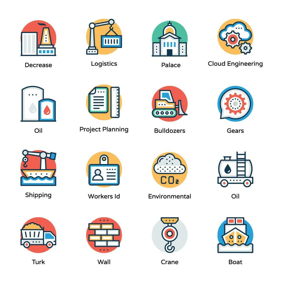 Pack of Engineering Tools Icons 35929898 Vector Art at Vecteezy