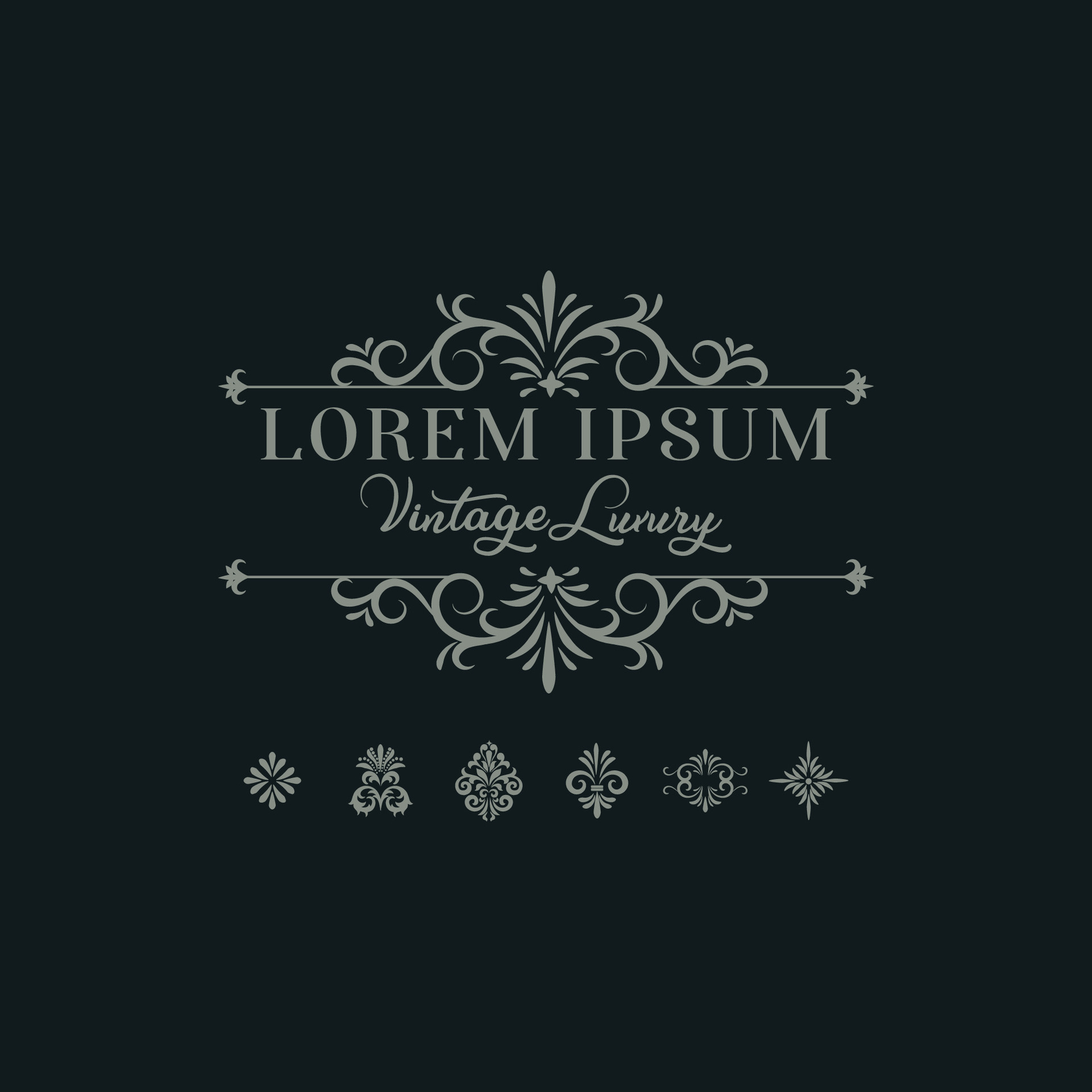 Luxury Logo Design with monogram, luxury flourish decorative style ...