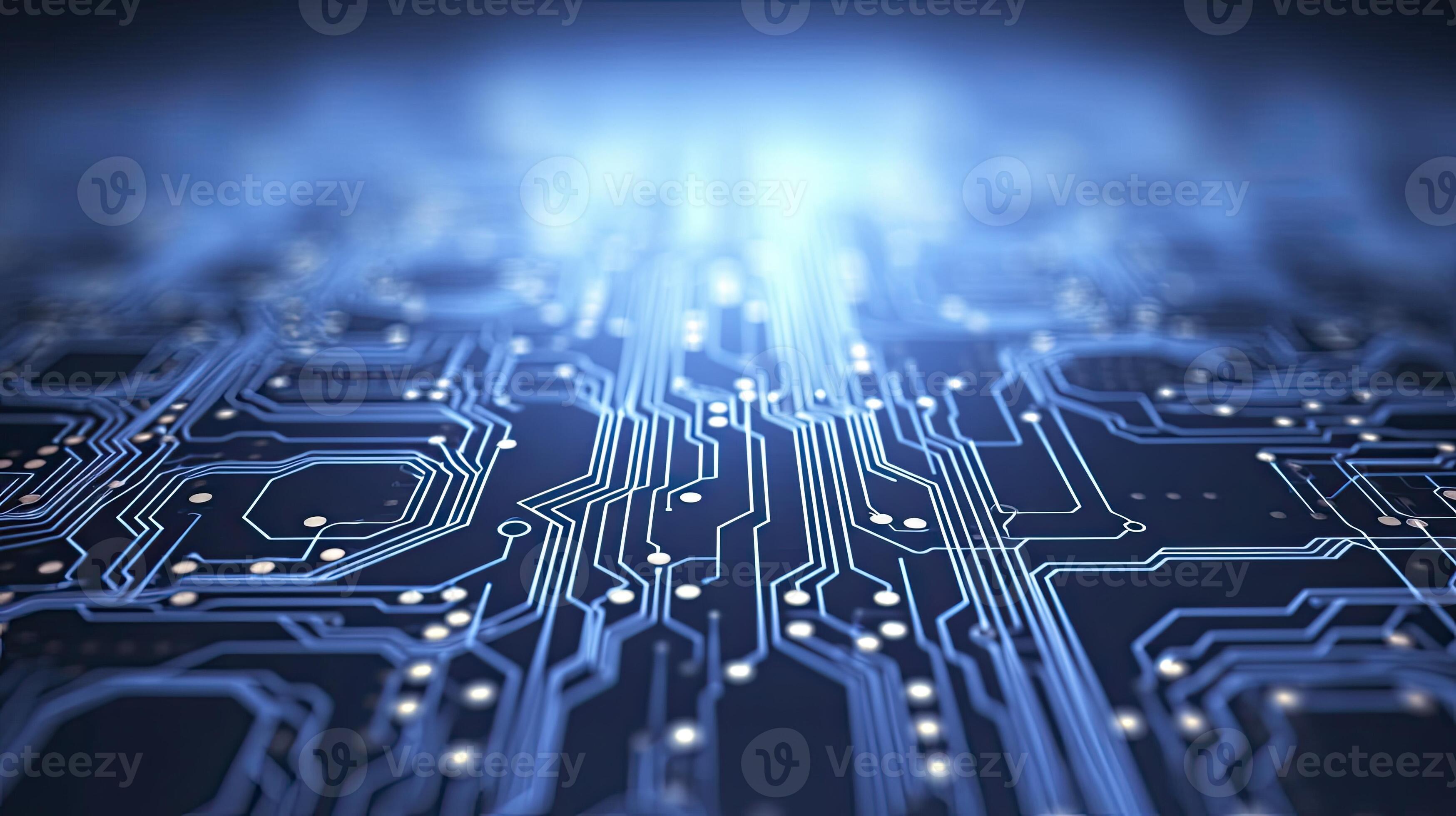 AI generated Circuit Board Background. Computer, Data, Technology ...