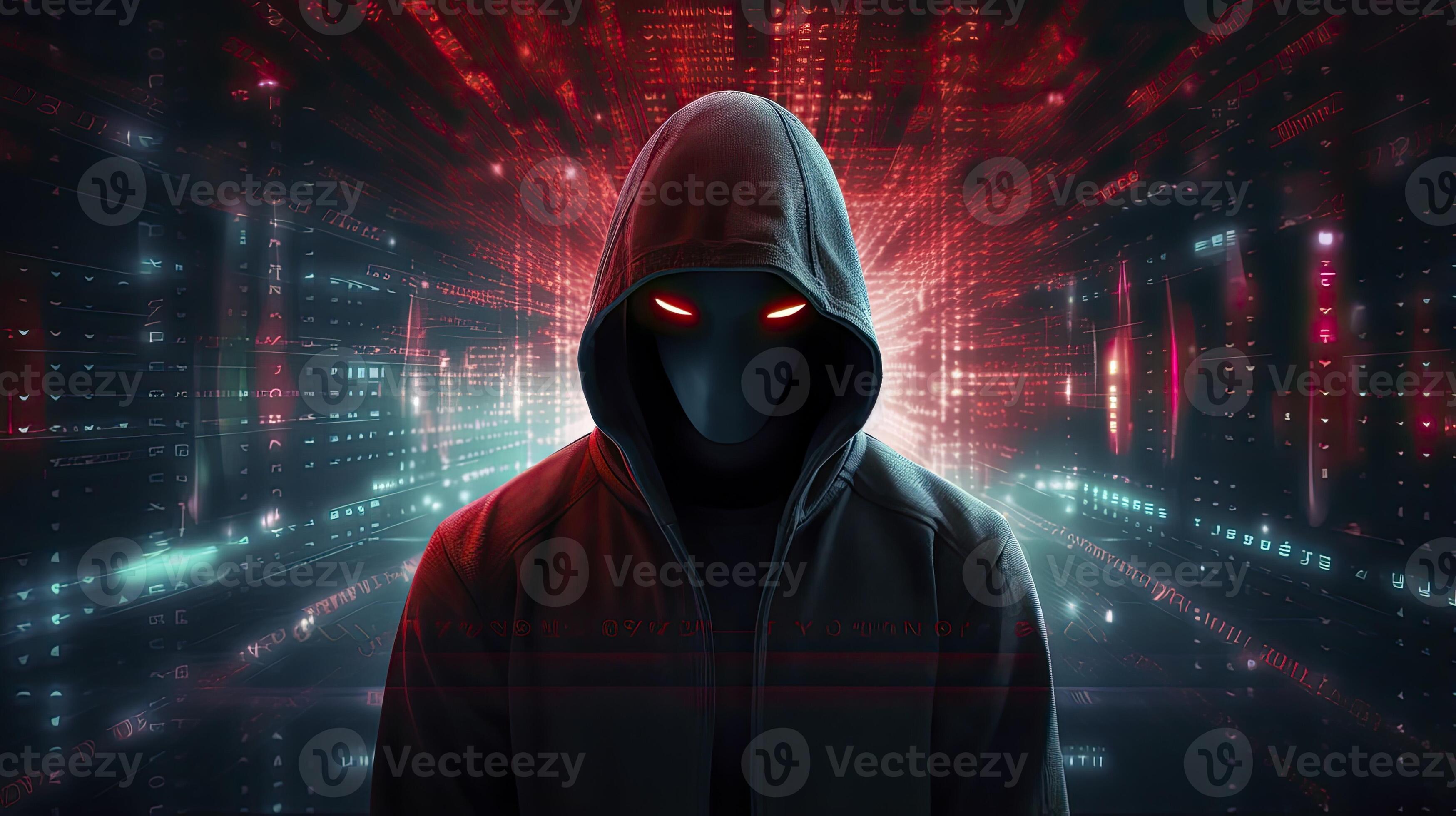 AI generated Unveiling the Anonymous Hacker. Digital Intrigue ...