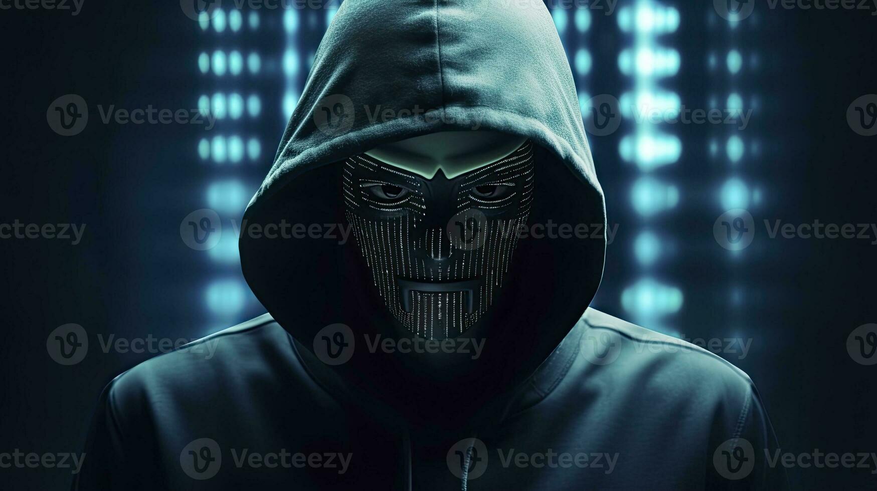 Ai Generated Binary Intrigue Anonymous Robotic Hacker Concept Of Hacking Ai Generated