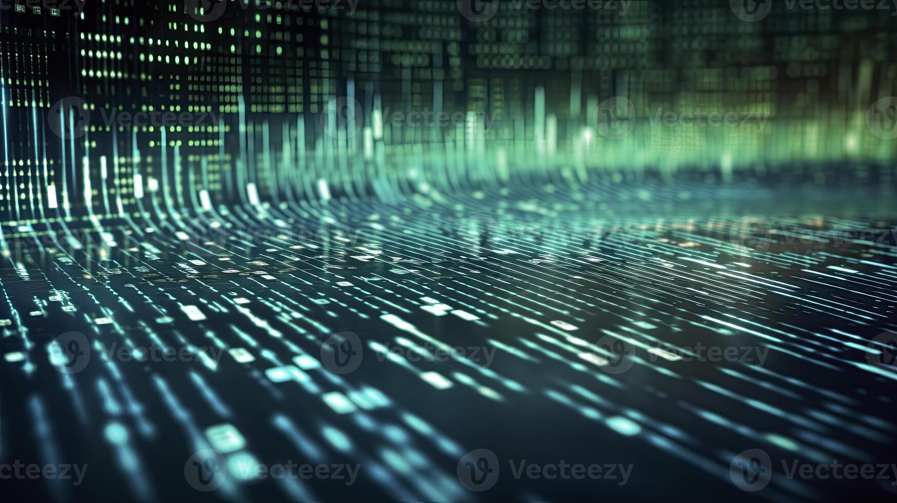 AI generated An abstract digital background with binary code and AI ...