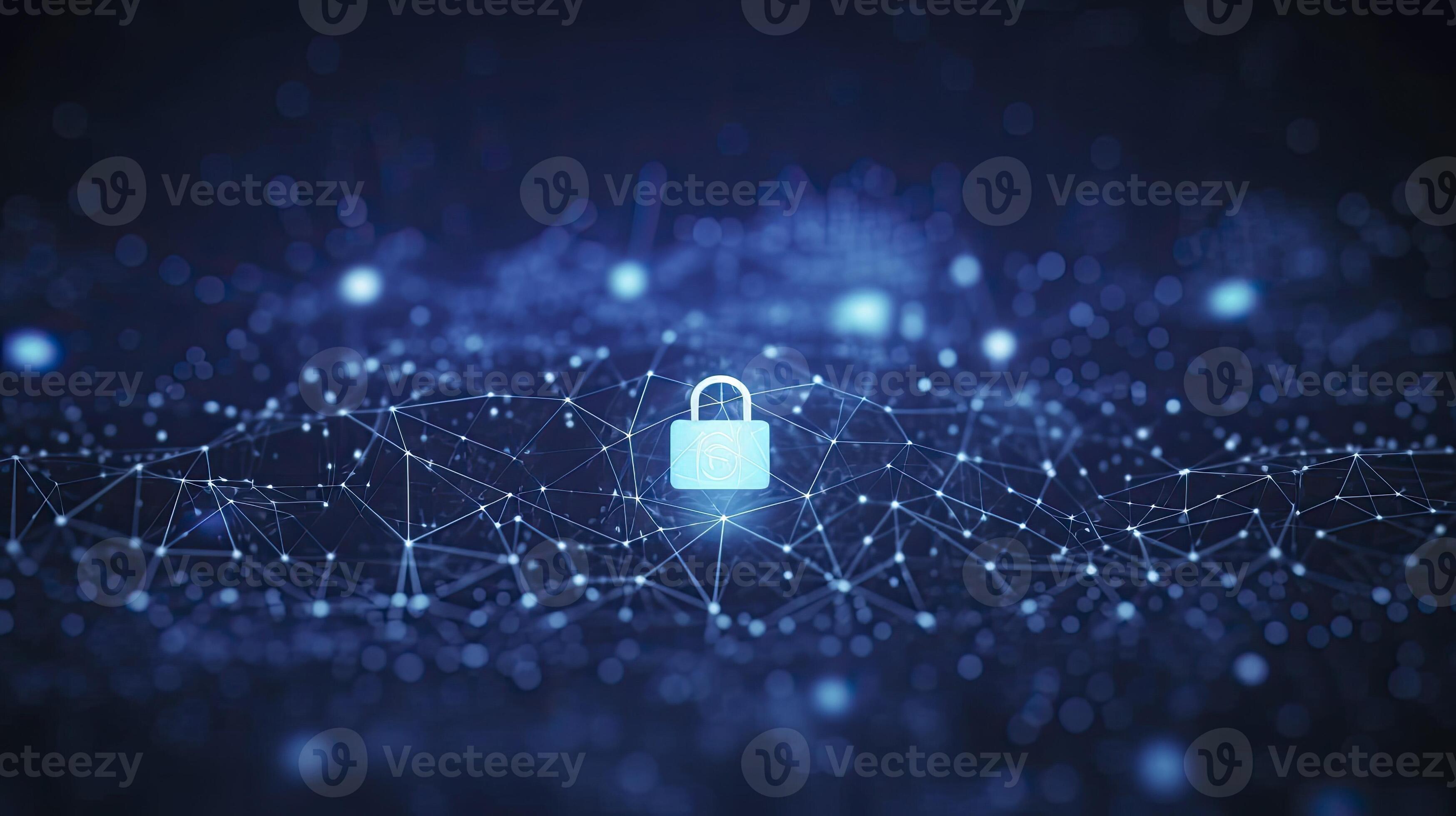 Ai Generated Abstract Concepts Of Cybersecurity Technology And Digital Data Protection Ai