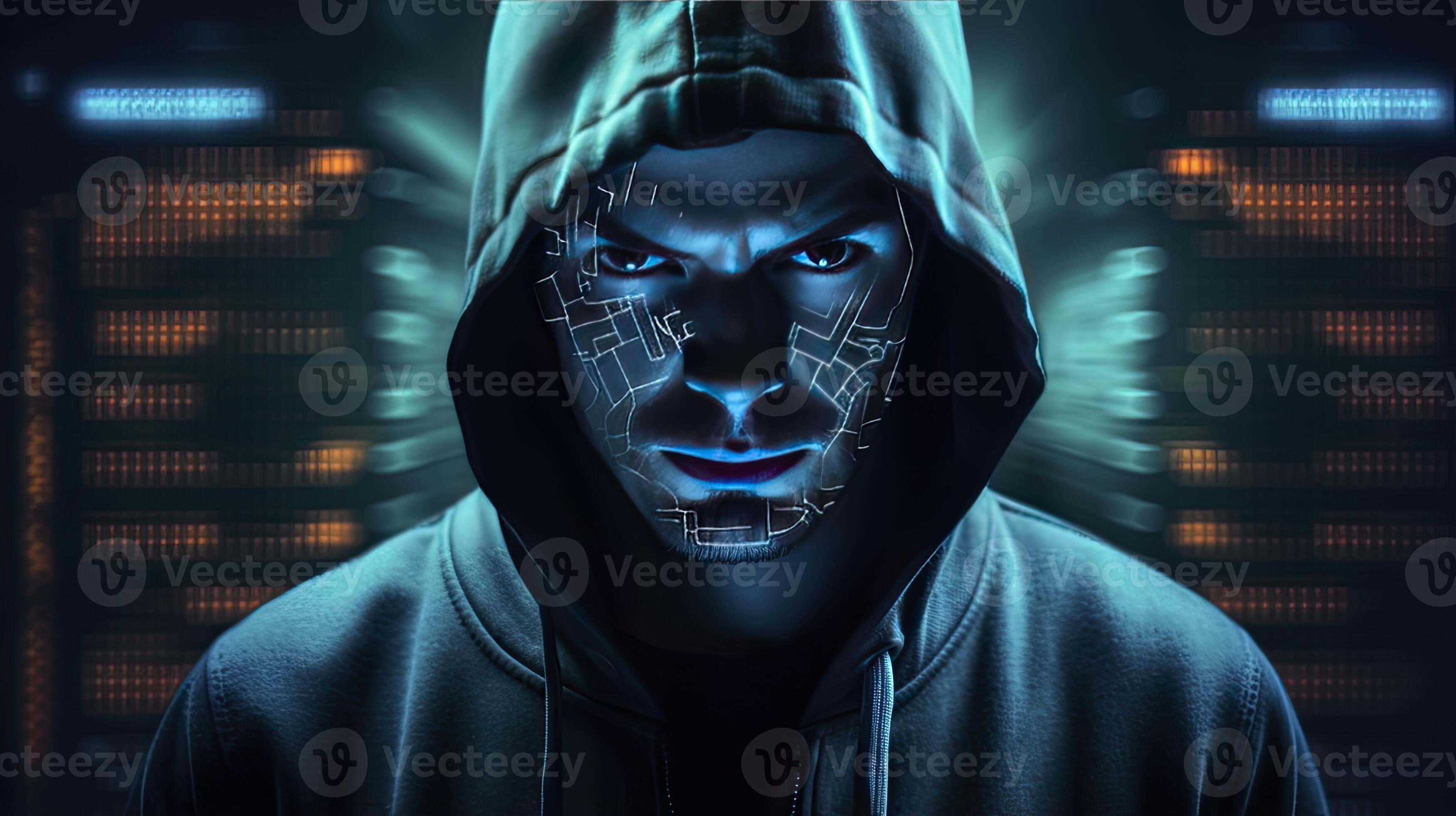 Ai Generated Binary Intrigue Anonymous Robotic Hacker Concept Of Hacking Ai Generated