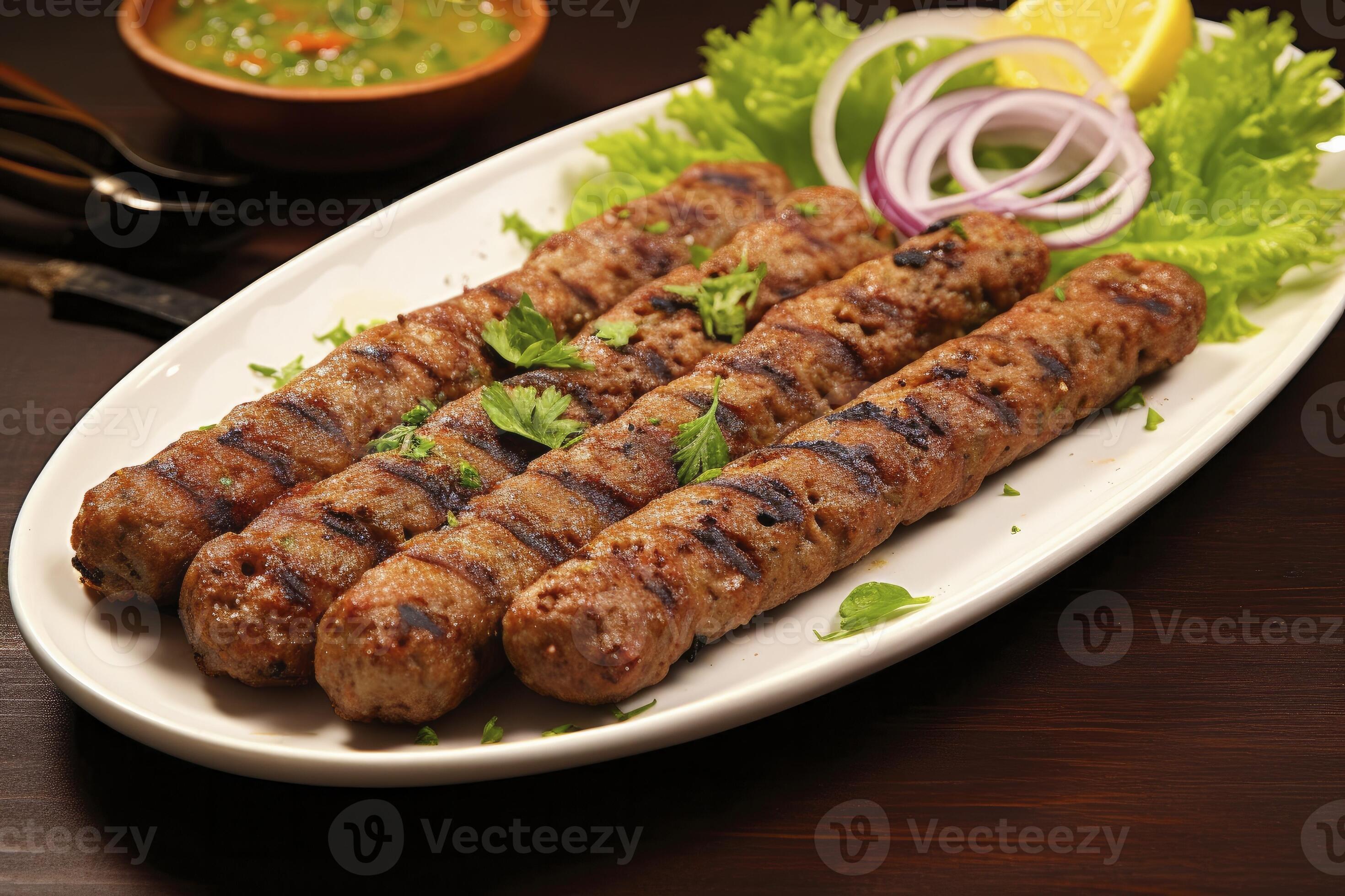 AI generated Tasty seekh kabab. AI Generated. 35941339 Stock Photo at ...