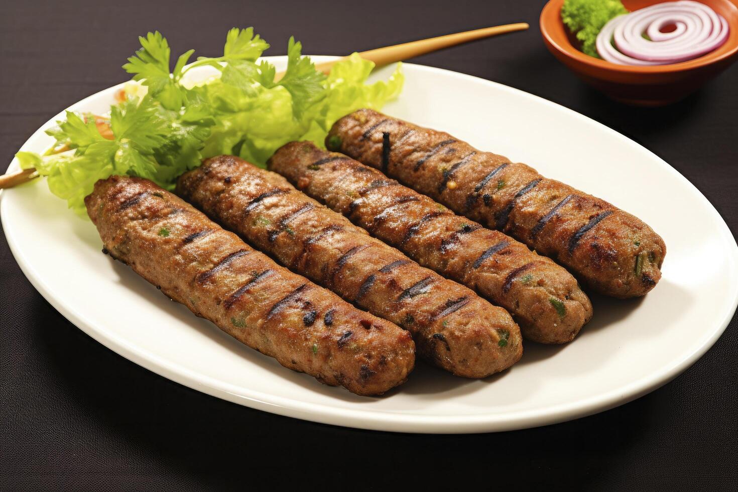 AI generated Tasty seekh kabab. AI Generated. 35941669 Stock Photo at ...