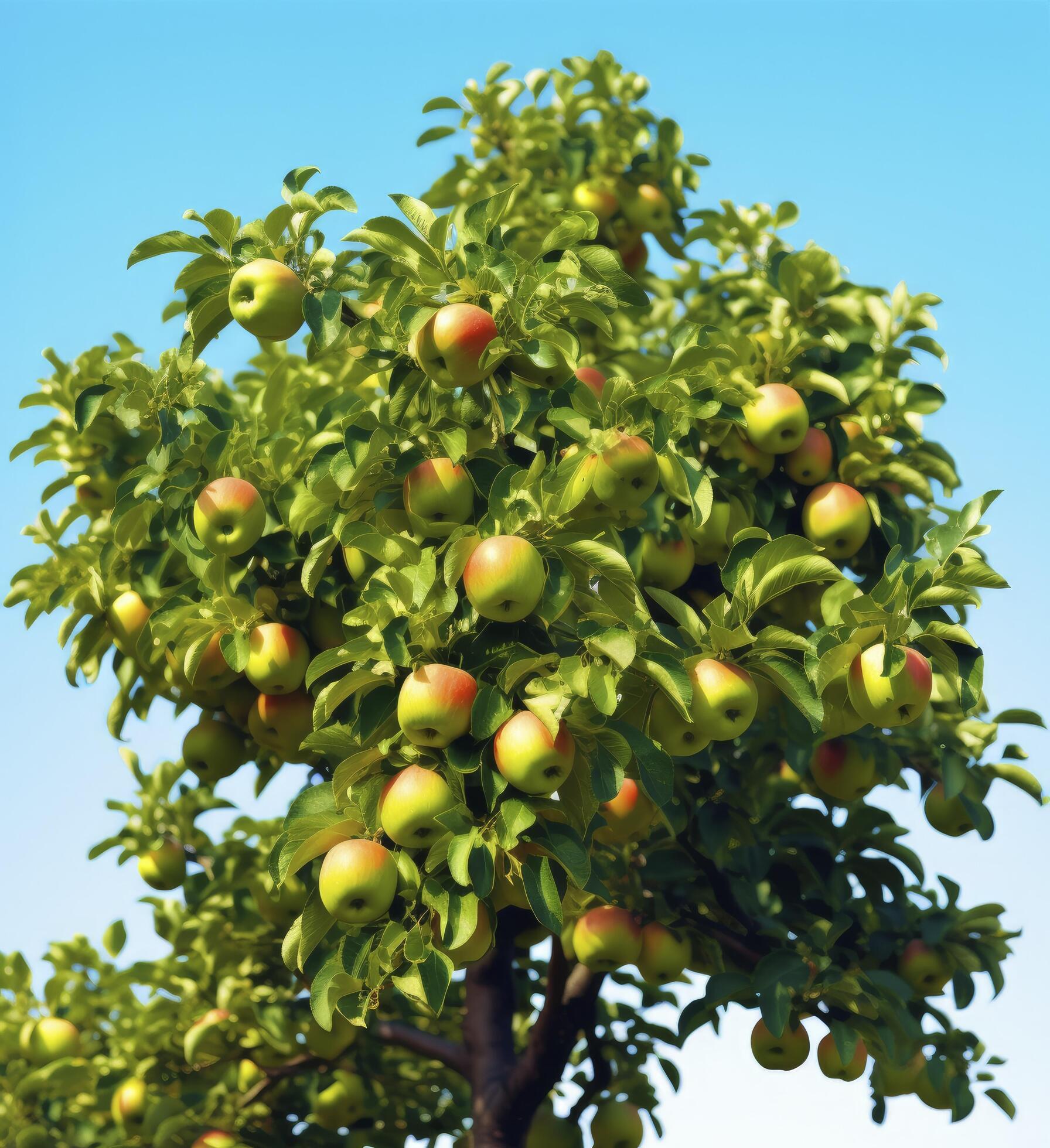 AI generated A beautiful green apple tree. AI Generated 35944492 Stock ...