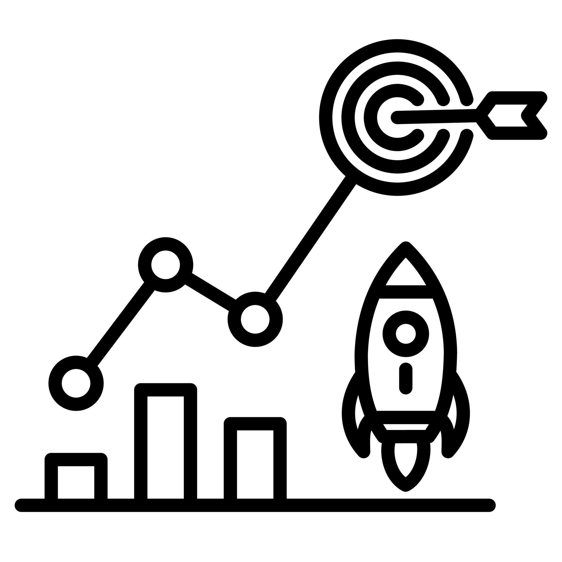 Go To Market Strategy Icon Line Vector Illustration 35946825 Vector Art At Vecteezy