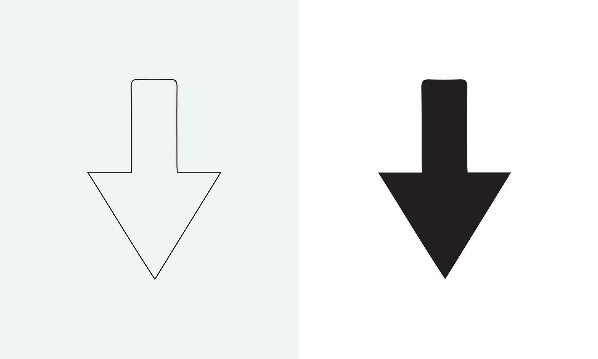 Big black set of arrow symbols. The arrow symbol. Vector collection of arrows. Arrow. Cursor ...