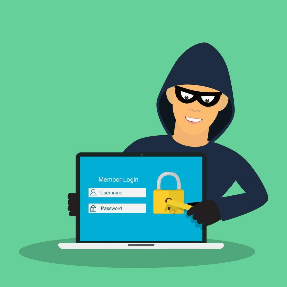 Concept of hacking. 35951624 Vector Art at Vecteezy