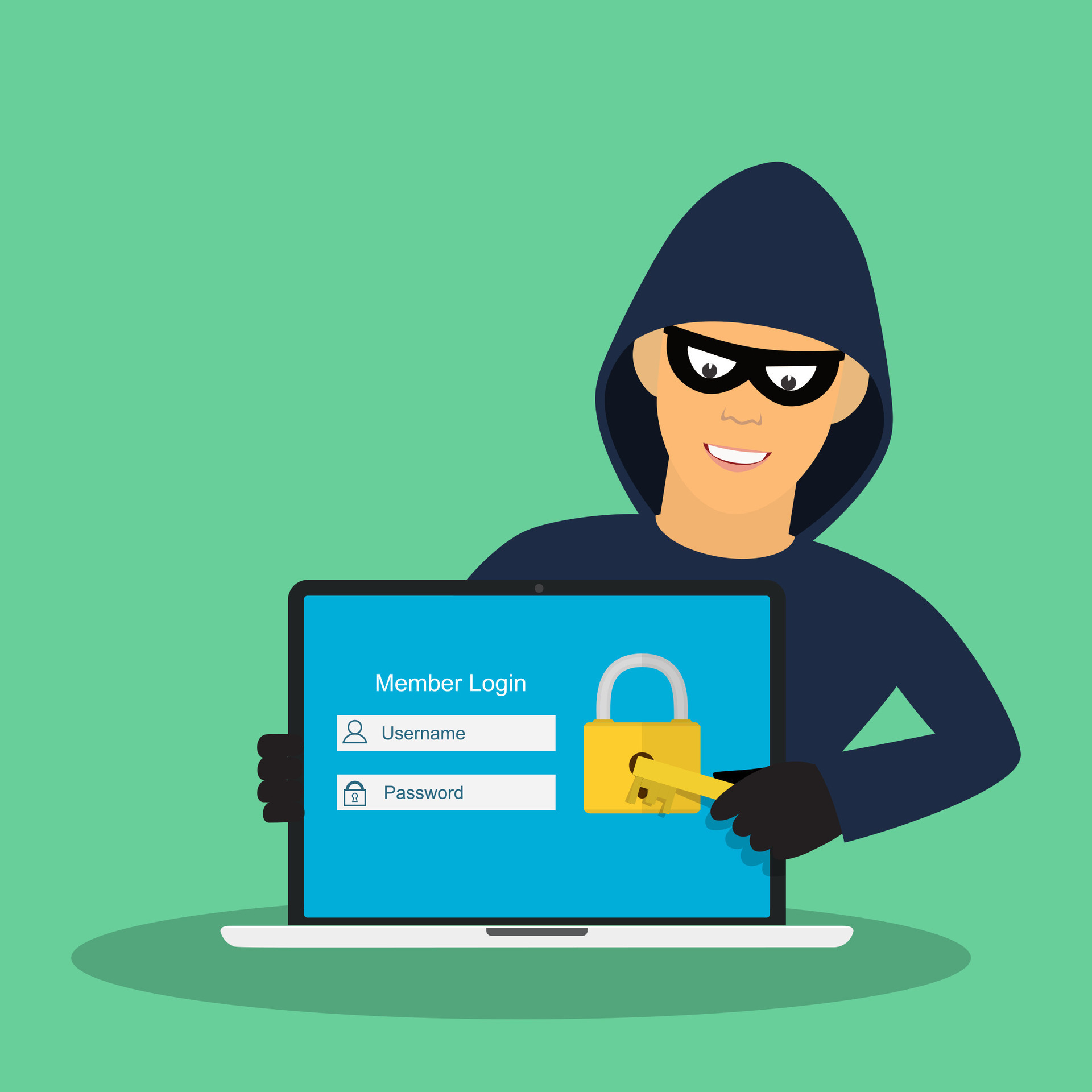 Concept of hacking. 35951624 Vector Art at Vecteezy