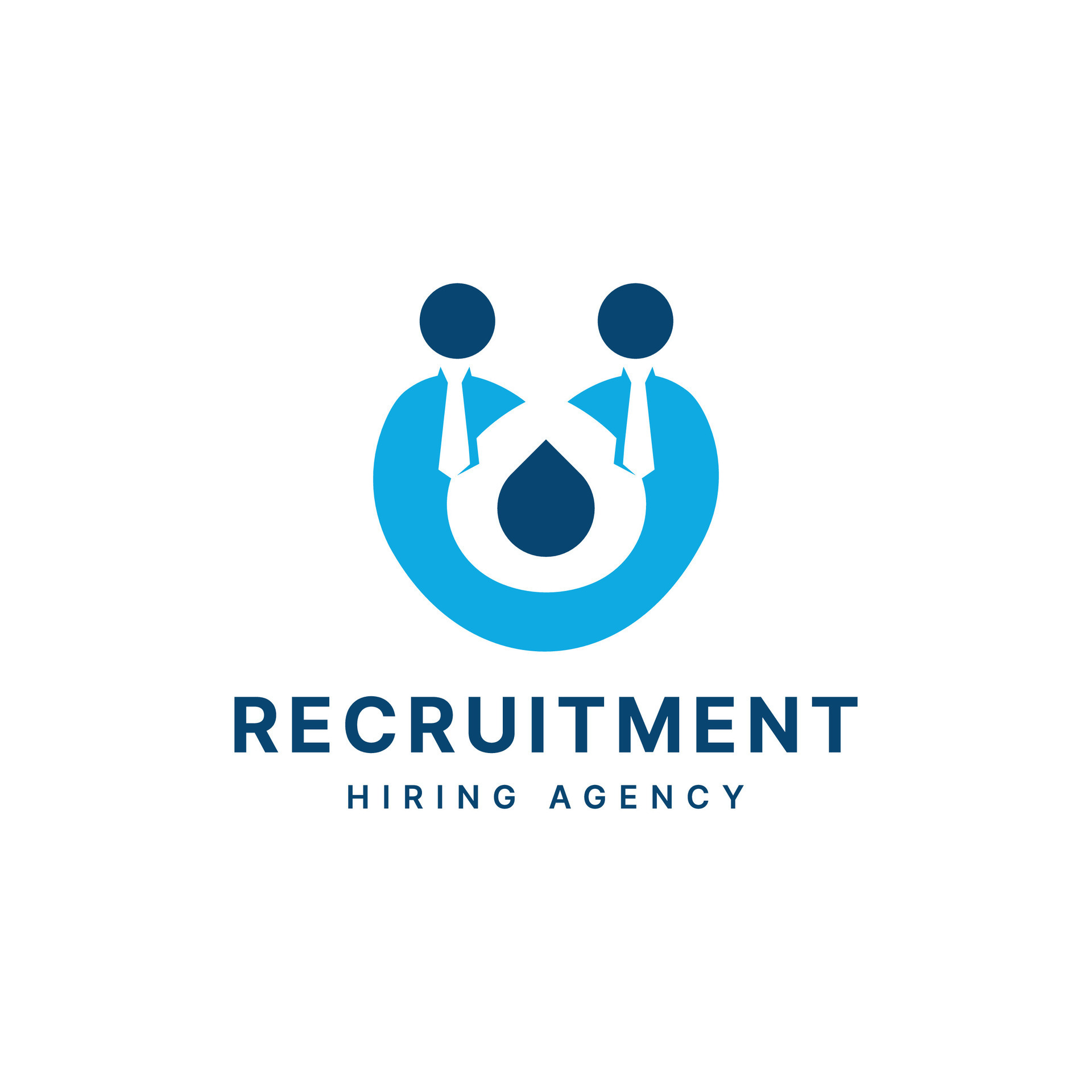 Recruitment agency Logo design creative minimal modern concept 35961514 Vector Art at Vecteezy