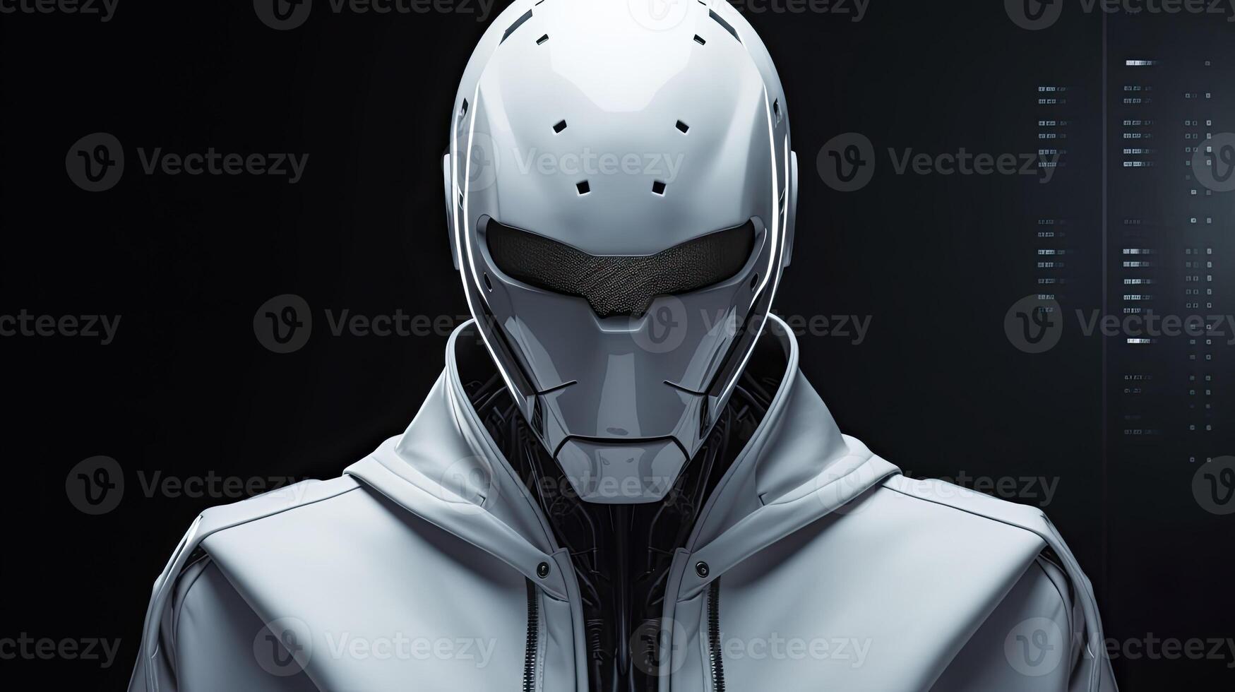 Ai Generated Binary Intrigue Anonymous Robotic Hacker Concept Of Hacking Ai Generated