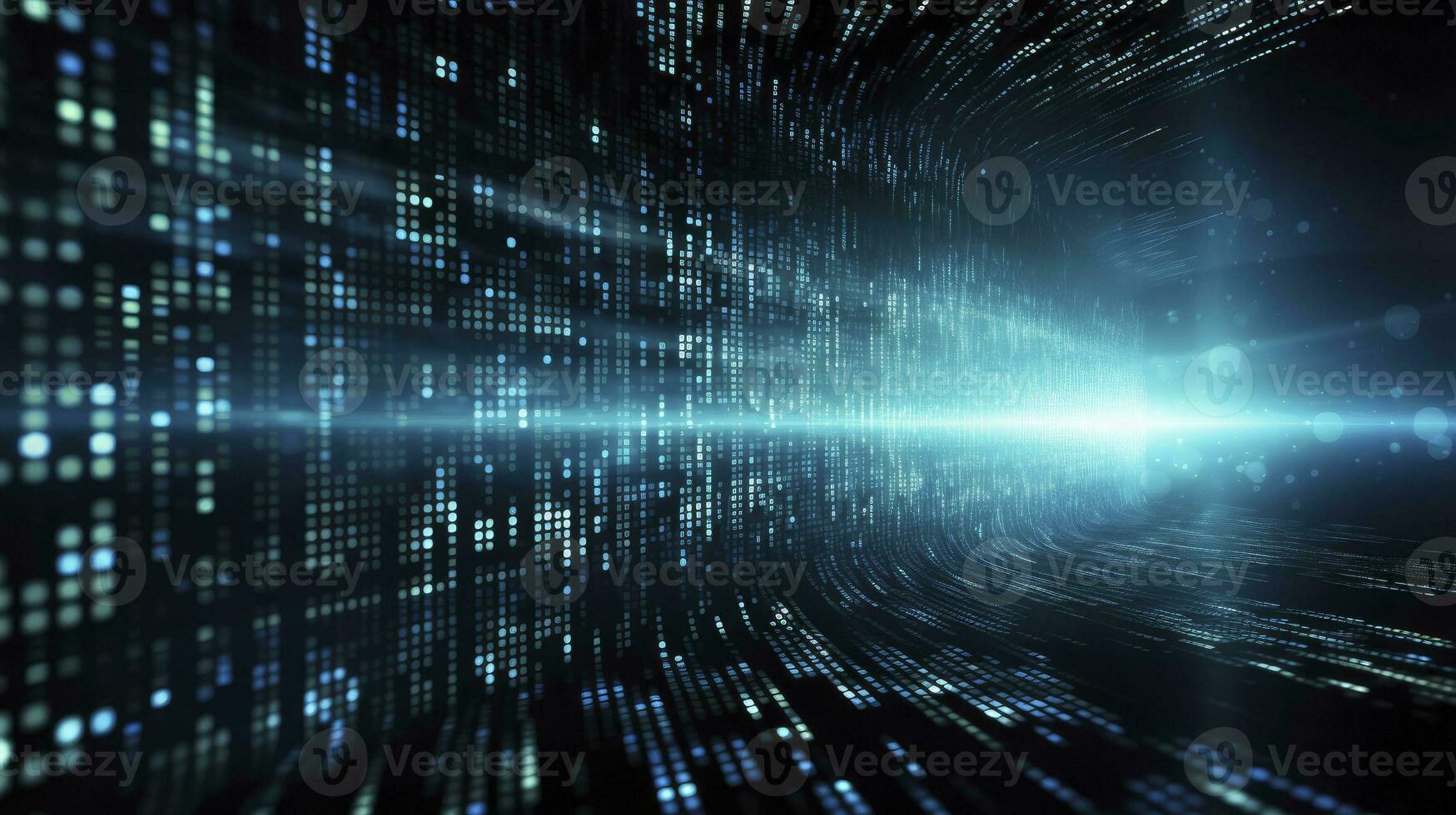 AI generated An abstract digital background with binary code and AI ...