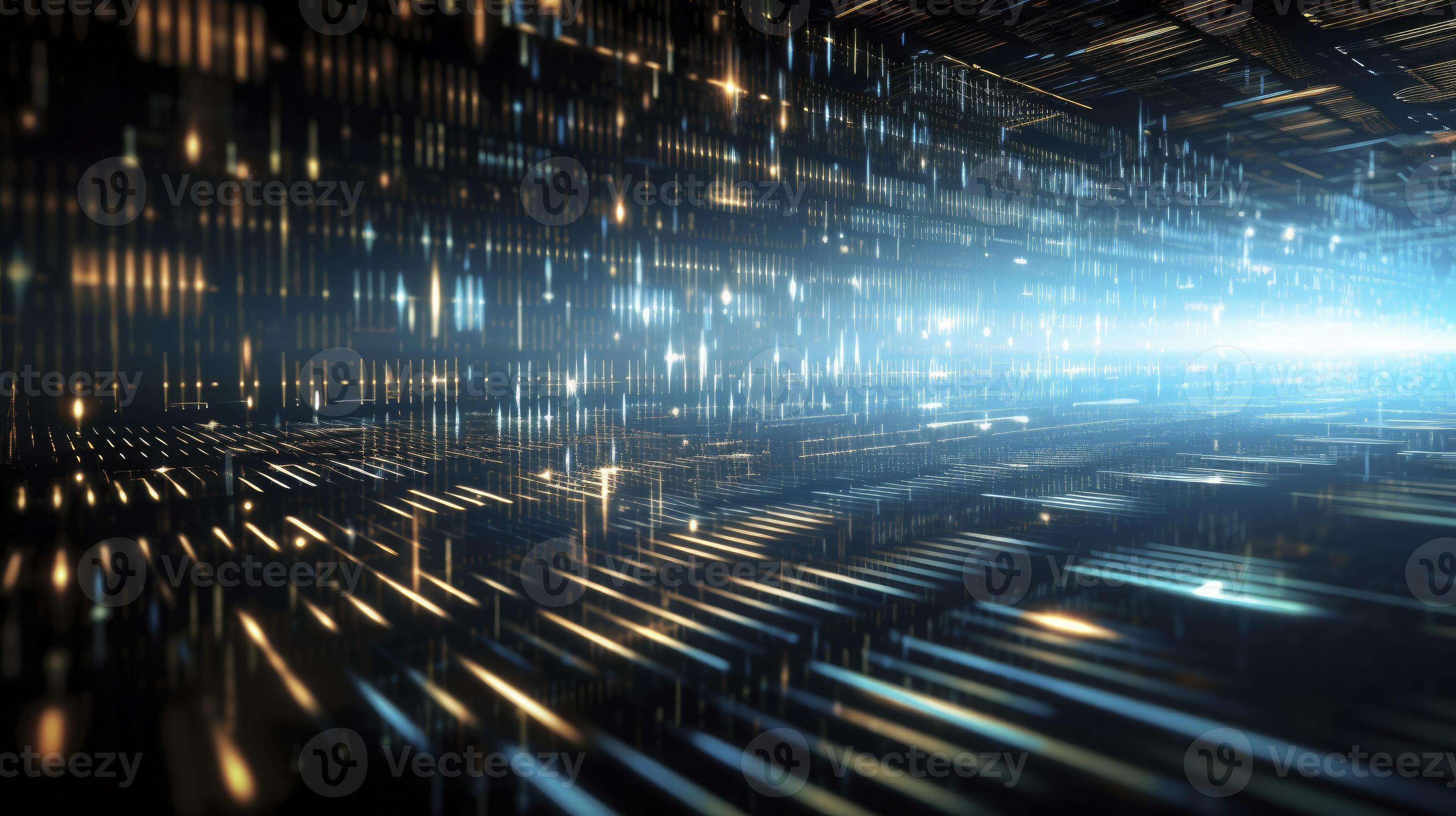 AI generated An abstract digital background with binary code and AI ...