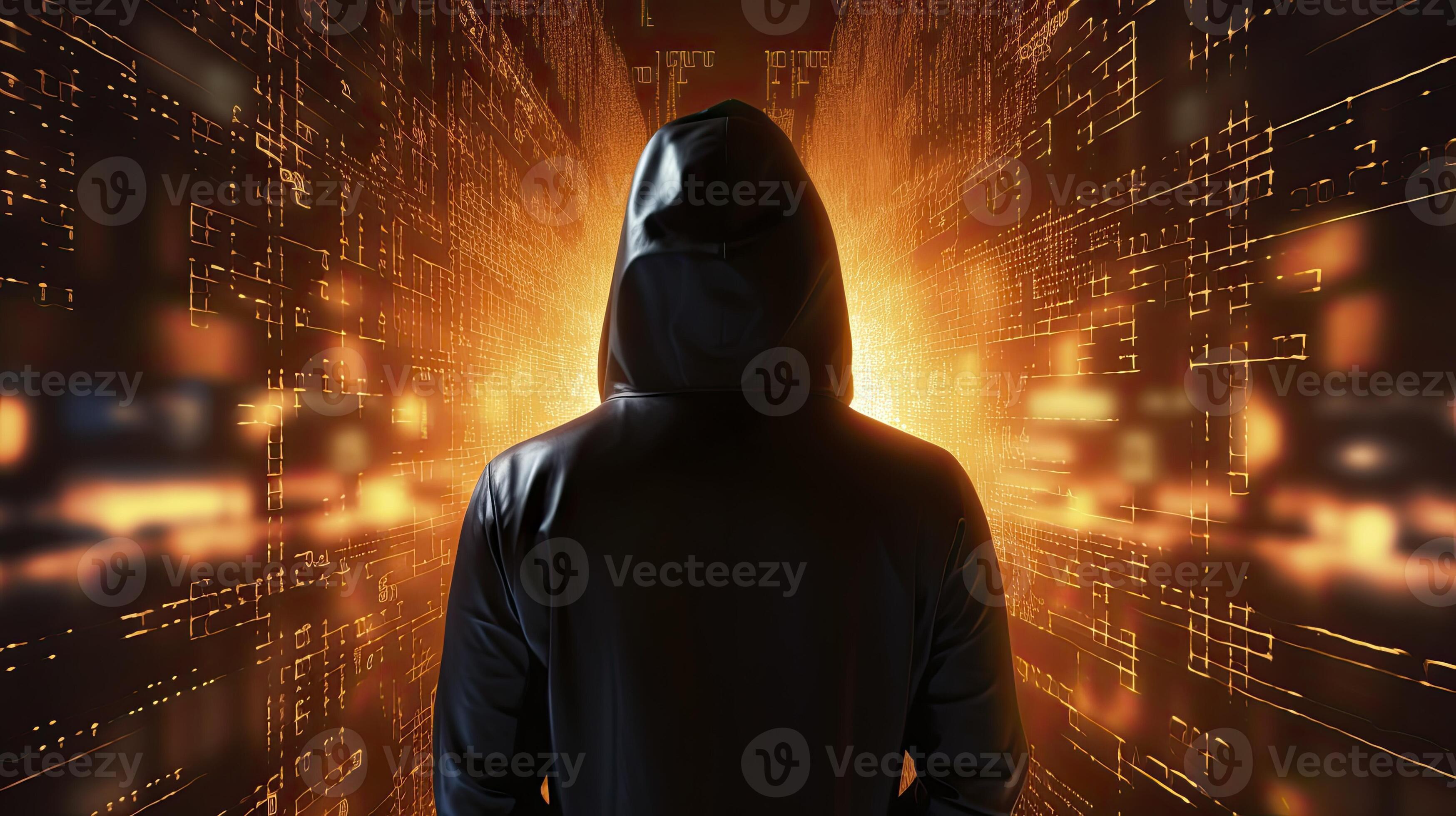 AI generated Unveiling the Anonymous Hacker. Digital Intrigue ...