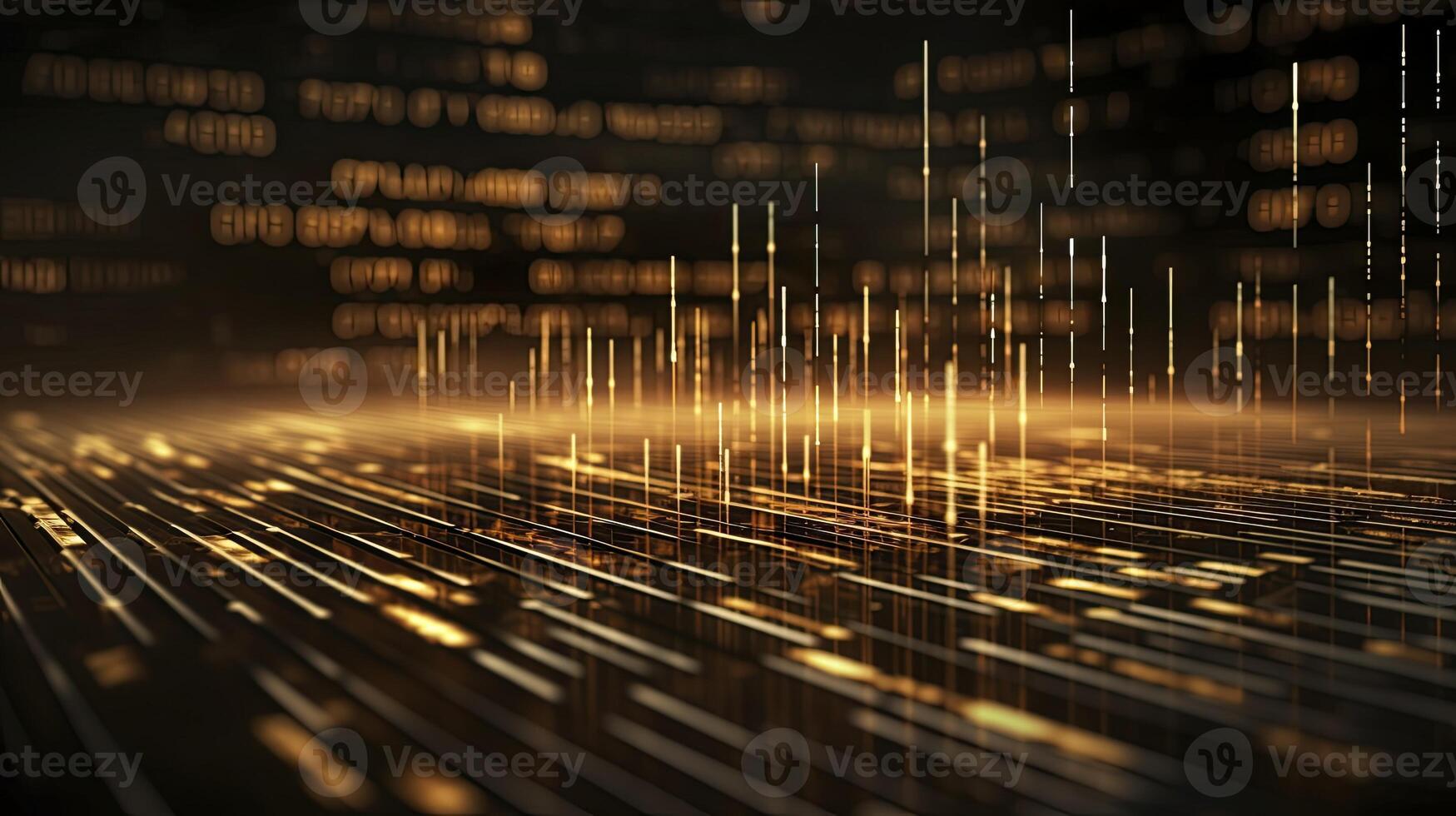 AI generated An abstract digital background with binary code and AI ...