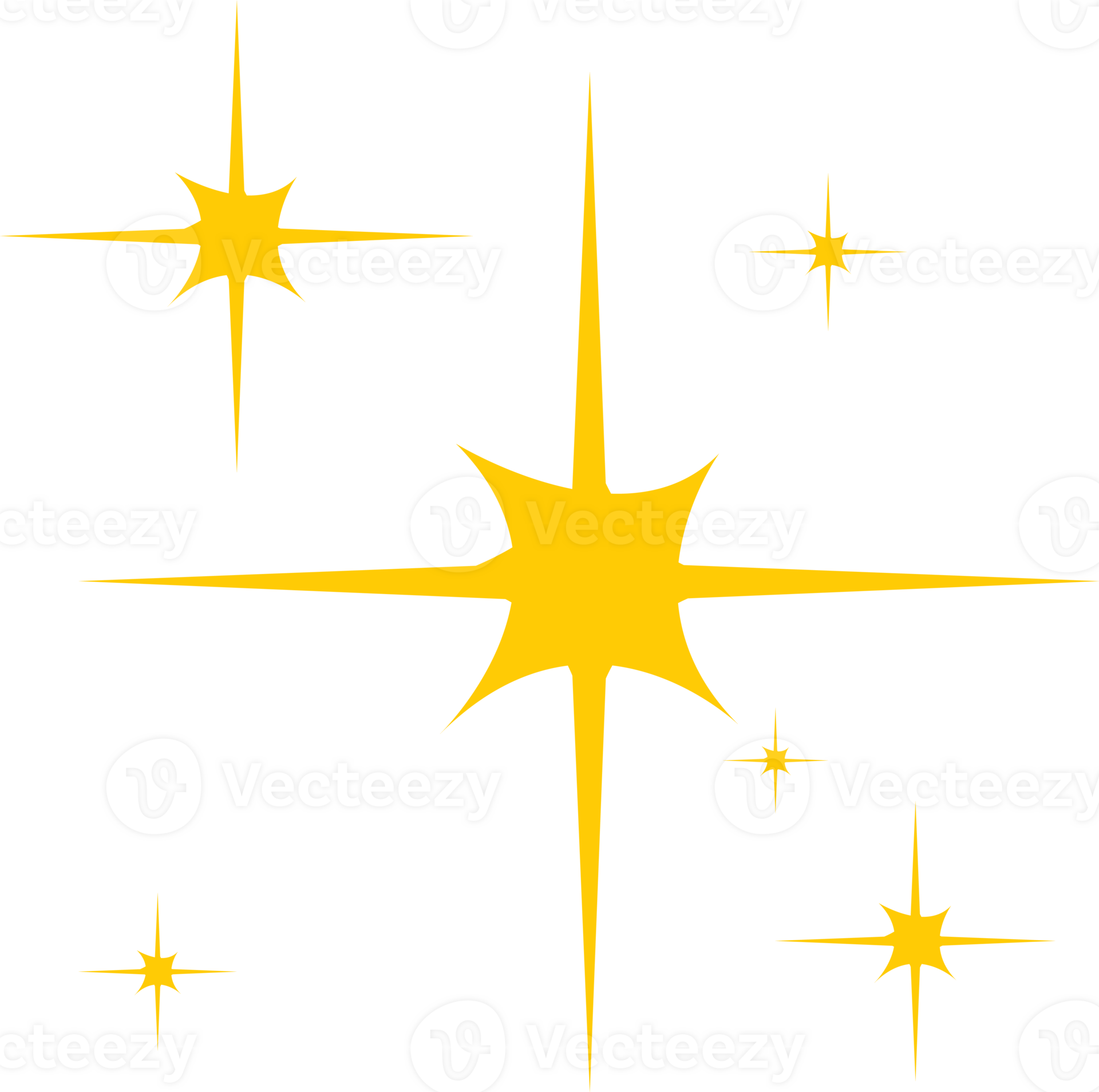 stars yellow glitter sparkling shining flat design for decoration 35975624 PNG