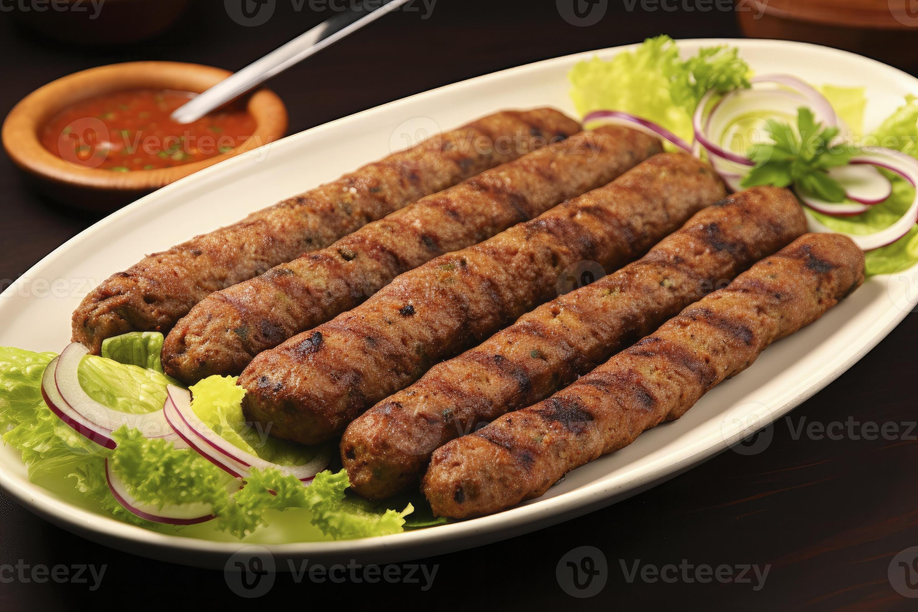 AI generated Tasty seekh kabab. AI Generated. 35977333 Stock Photo at ...