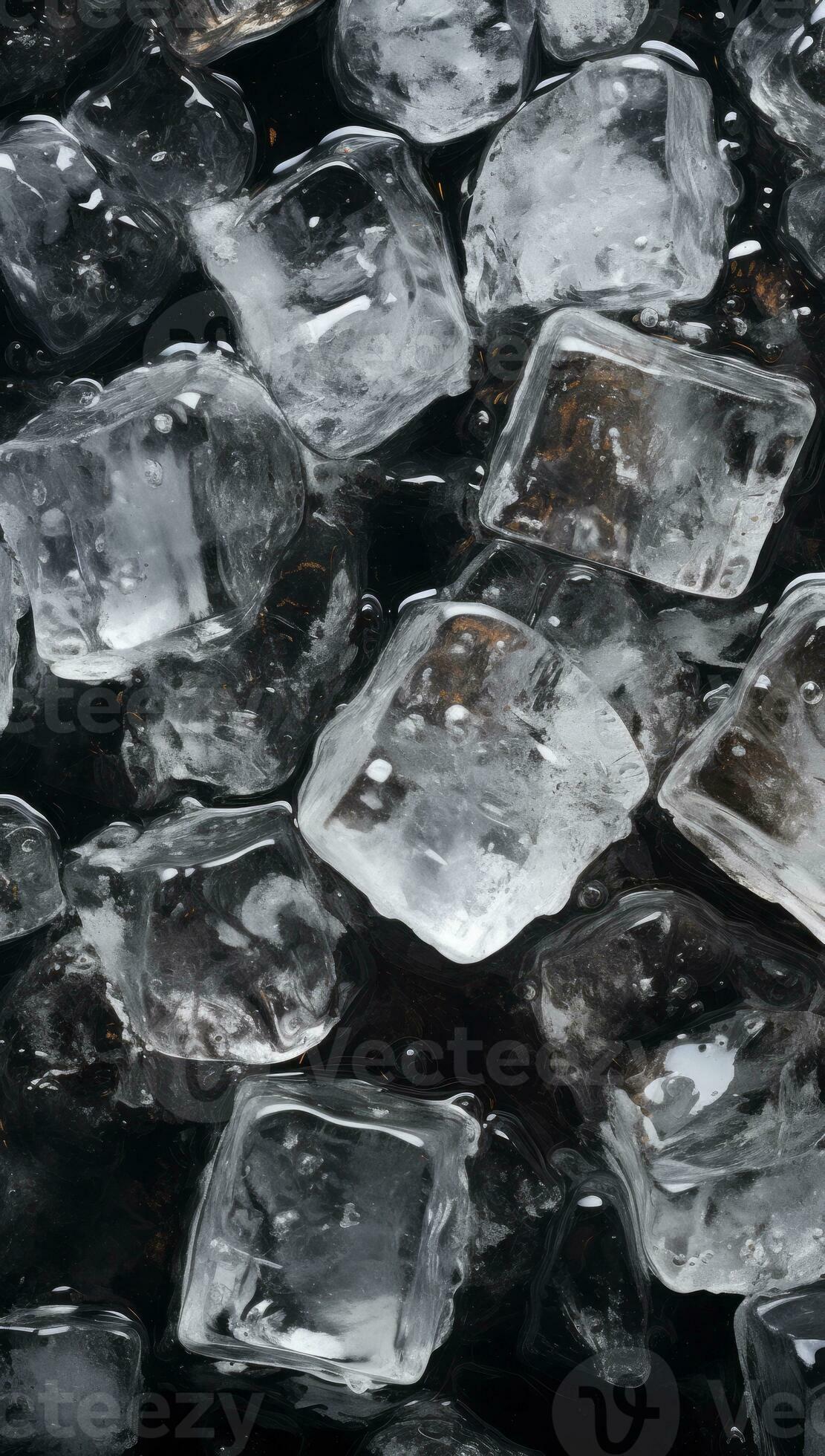 AI generated Close-up of floating ice cubes 35978434 Stock Photo at Vecteezy