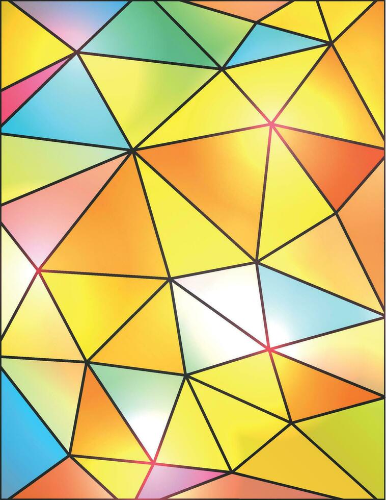 Colorful Abstract Geometric Triangles Background Illustration 35979071 ...