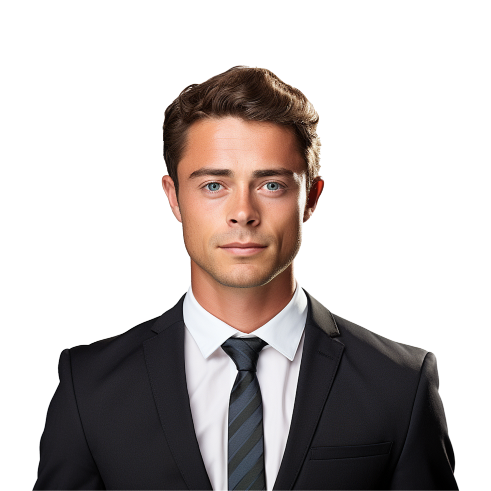 AI generated Young Businessman isolated on transparent background ...