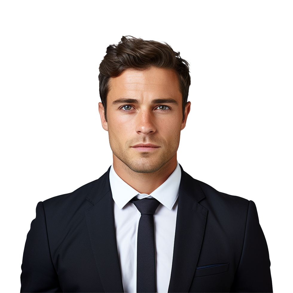 AI generated Young Businessman isolated on transparent background ...