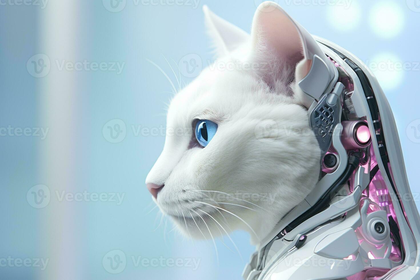 AI generated Artificial intelligence robot cat. Futuristic concept ... AI generated Artificial intelligence robot cat. Futuristic concept ...