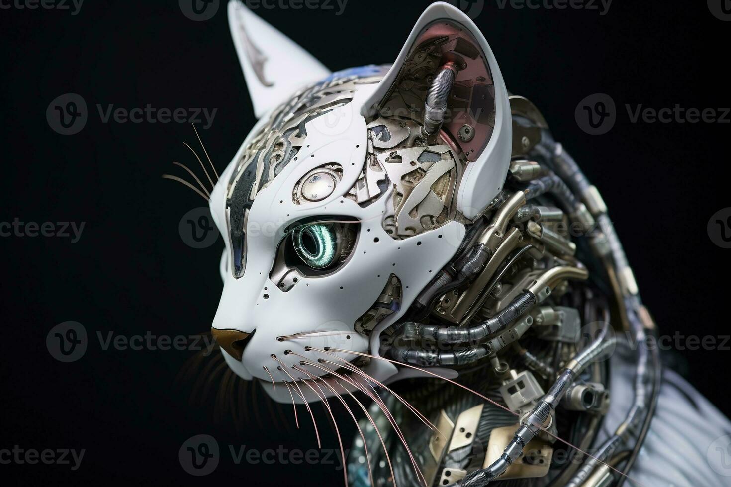 AI generated Artificial intelligence robot cat. Futuristic concept ... AI generated Artificial intelligence robot cat. Futuristic concept ...