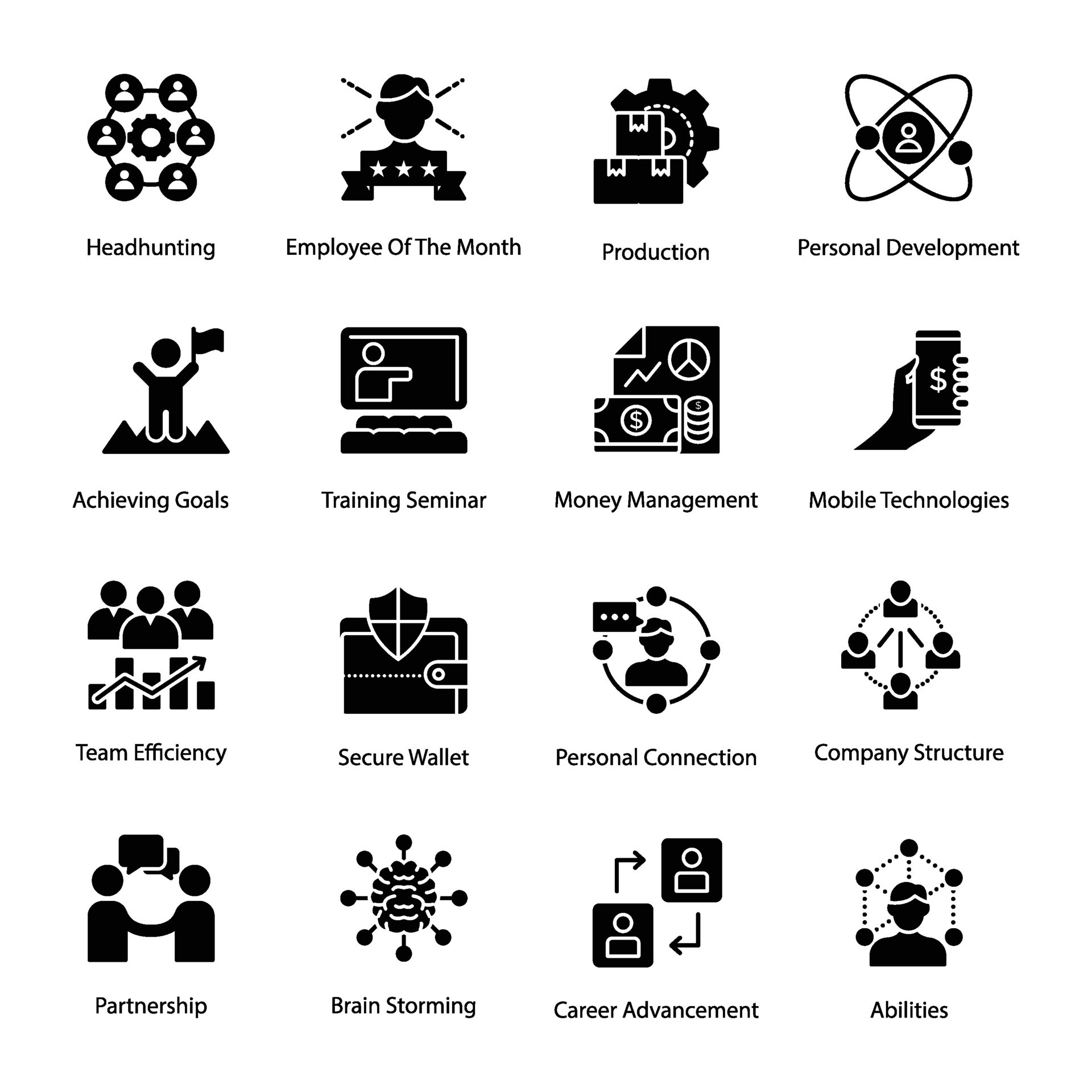 Business Network Vector Icons Pack 35993660 Vector Art At Vecteezy