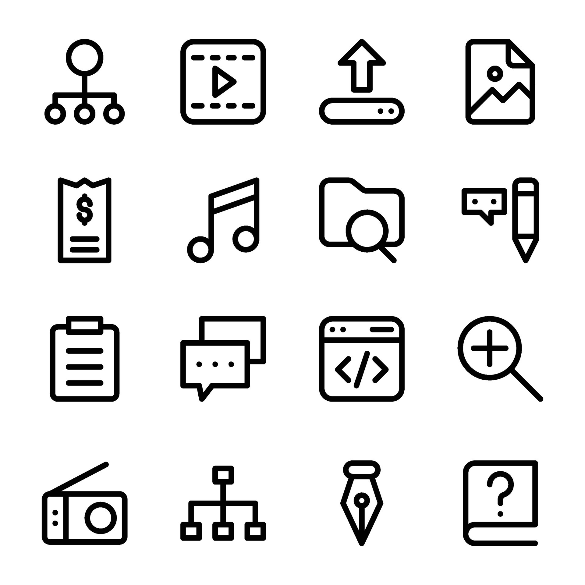 Pack of Ux Interface Line Icons 35993735 Vector Art at Vecteezy