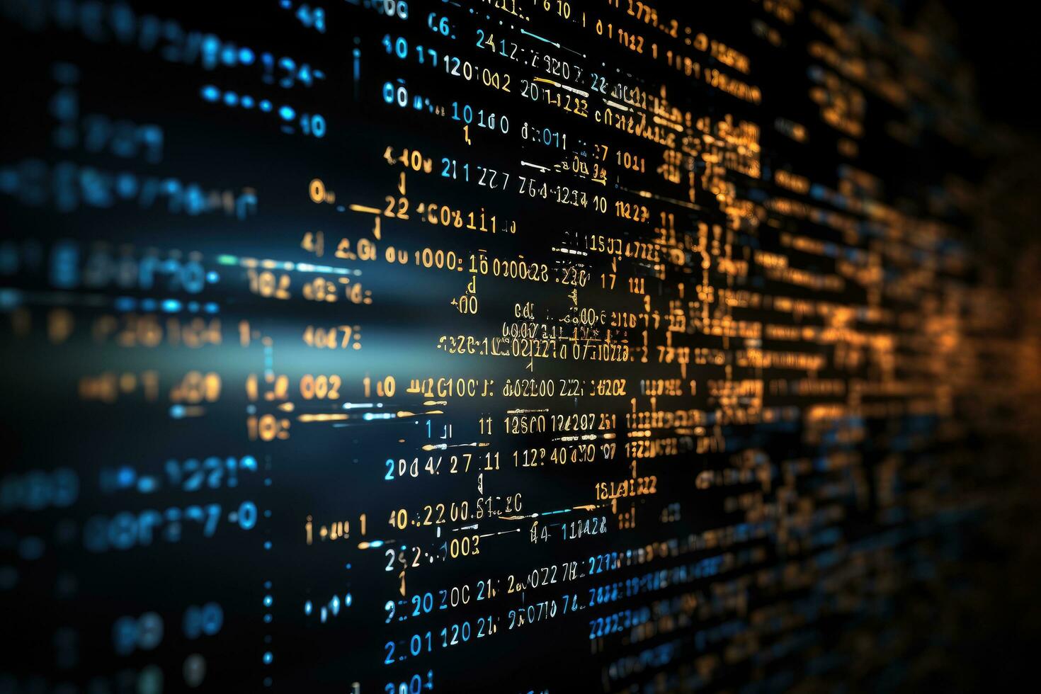 Ai Generated Programming Code Abstract Background Programming And Coding Concept Close Up Of
