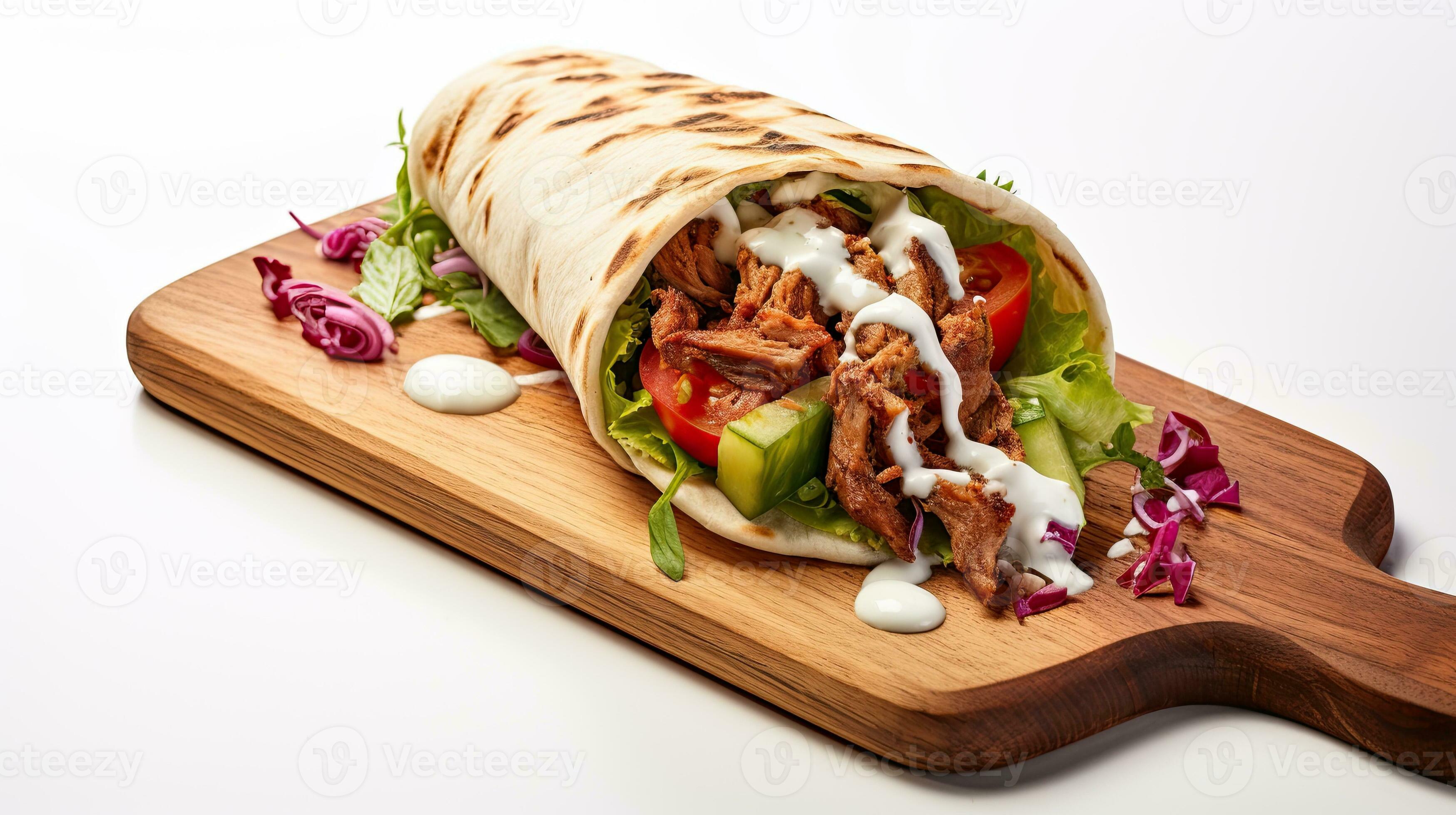 AI generated Delicious chicken kebab on the table AI Generative ...