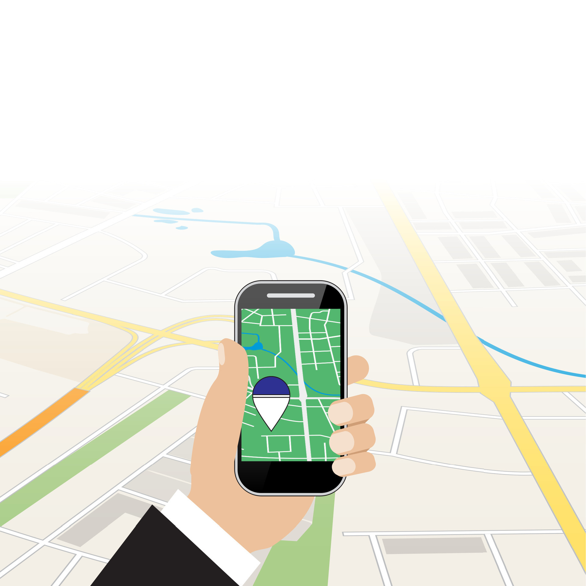 Hand holding mobile phone flat illustration 35999161 Vector Art at Vecteezy