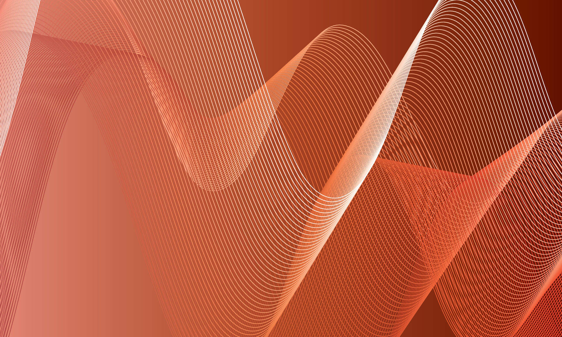Simple Abstract Brown Color Wavy Air Line Pattern Art Work On Brown