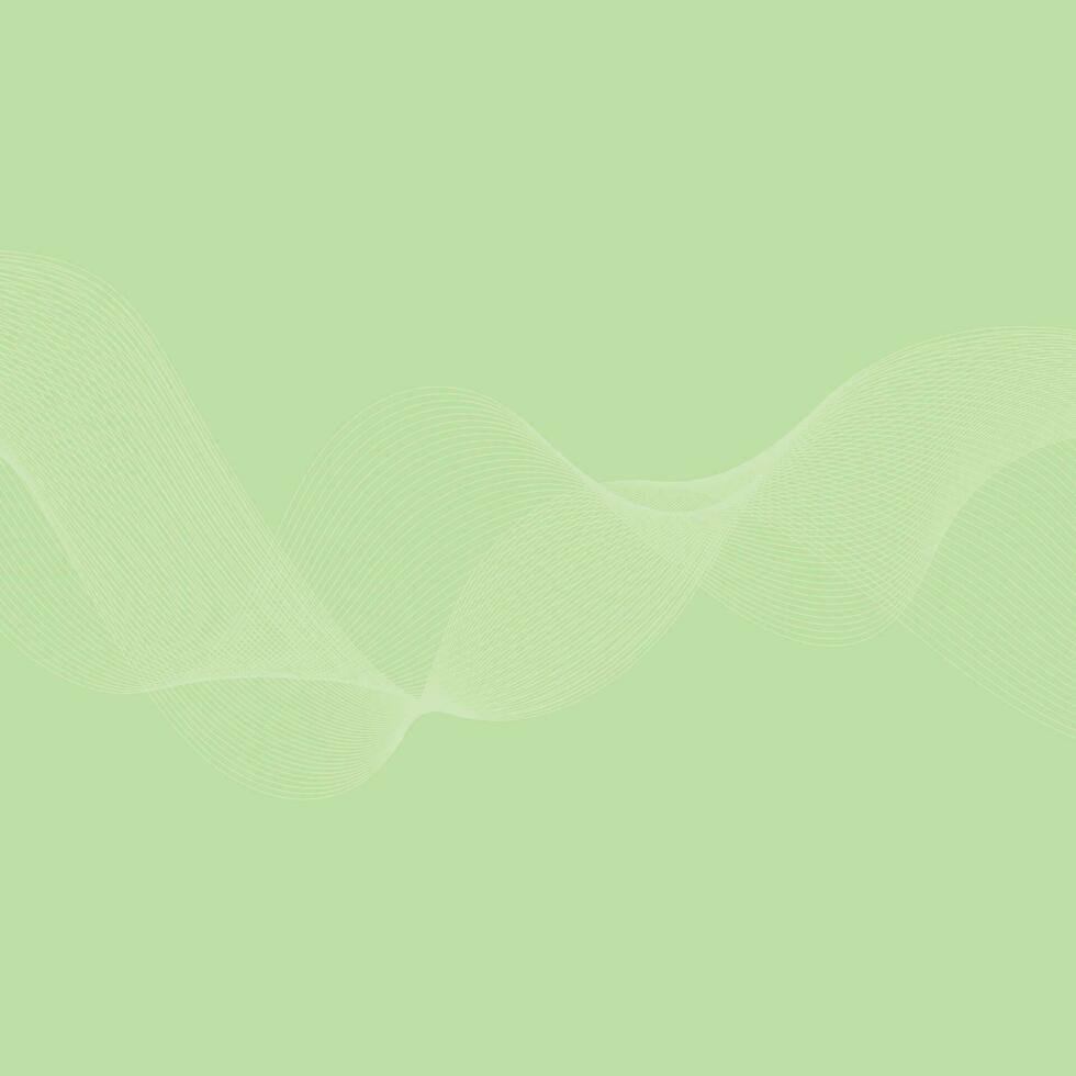 Modern Simple Abstract Lite Lime Lemon Color Wavy Air Line Pattern Art