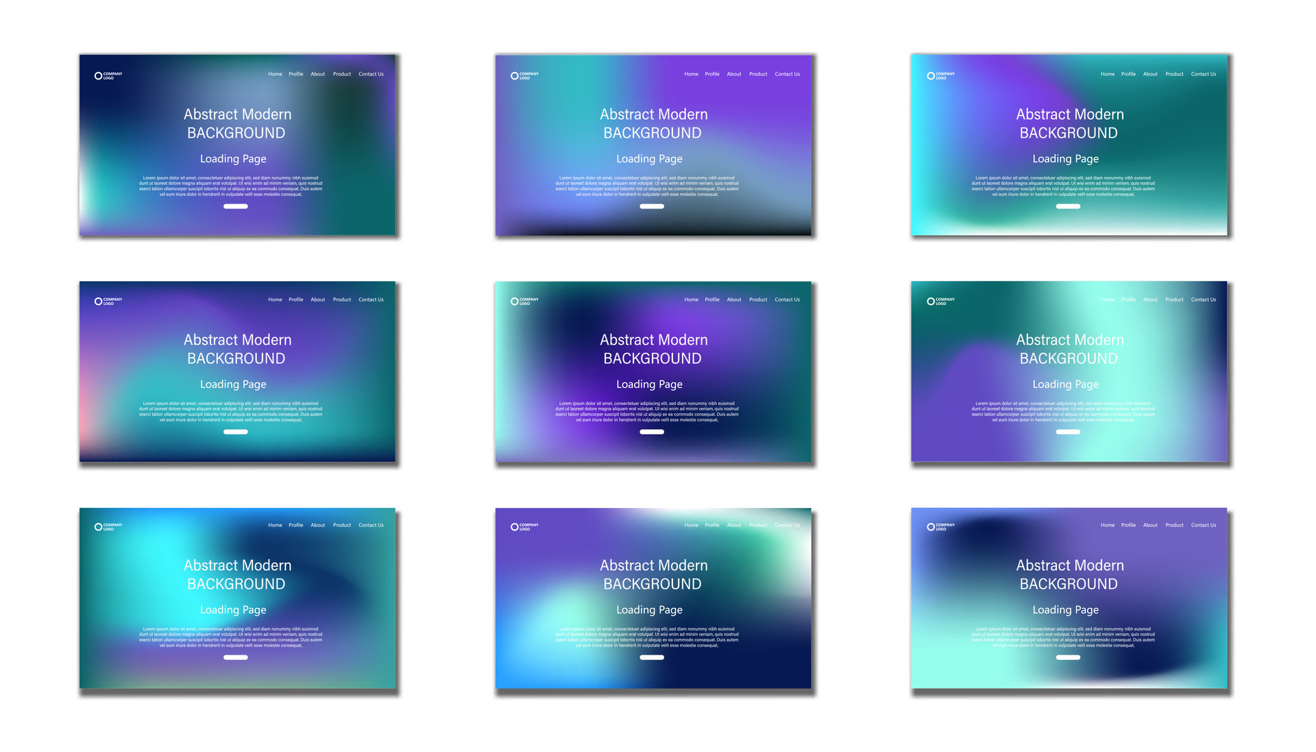 Set Of Sign Up And Sign In Forms Colorful Gradient Gradient Uiux