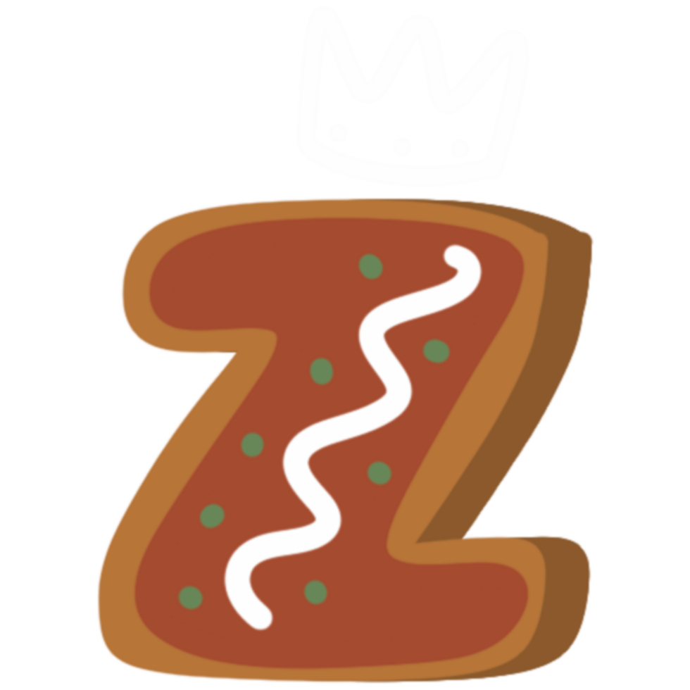Letra Z Galleta Alfabeto Ilustración 36004625 Png