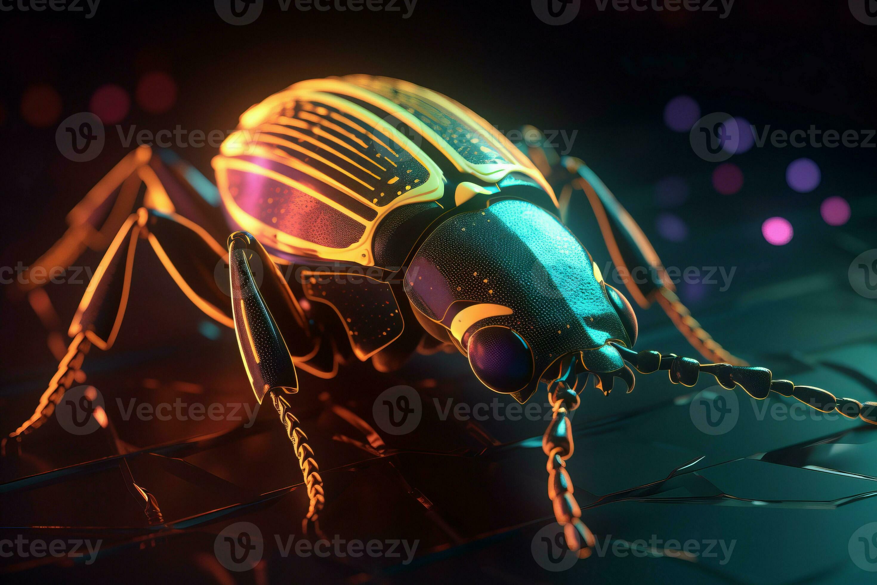 AI generated Colorful neon bug. Generate AI 36006900 Stock Photo at ... AI generated Colorful neon bug. Generate AI 36006900 Stock Photo at ...