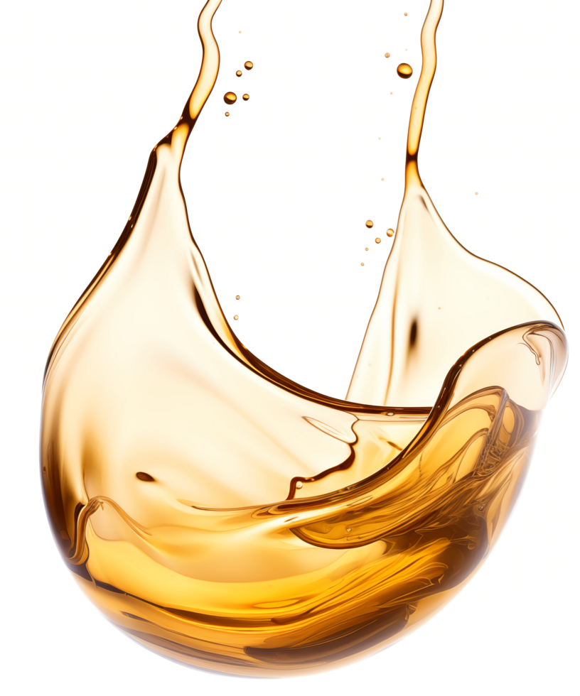 AI generated golden yellow splash oil isolated for cosmetic product. 36009977 PNG