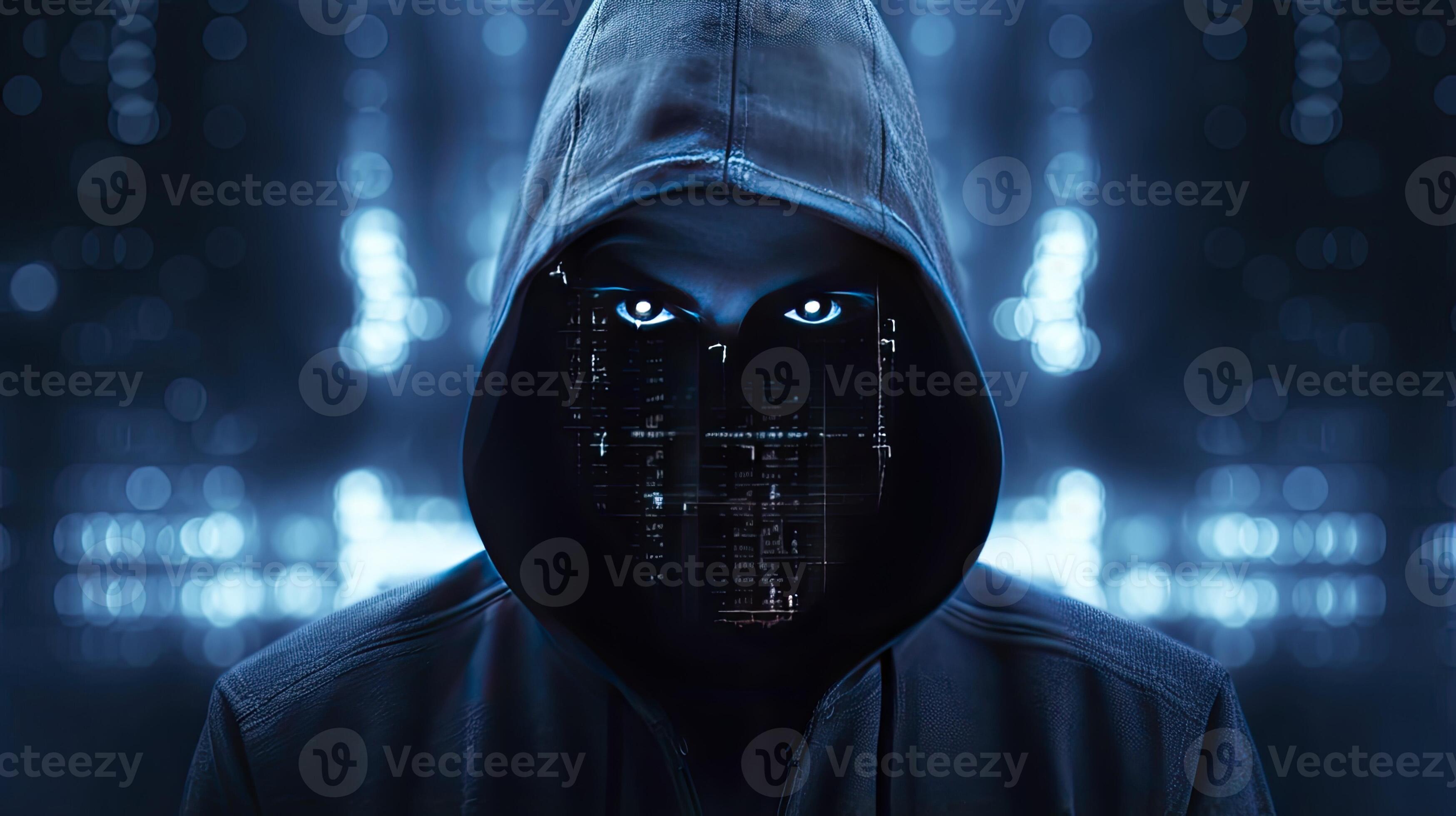 Ai Generated Binary Intrigue Anonymous Robotic Hacker Concept Of Hacking Ai Generated