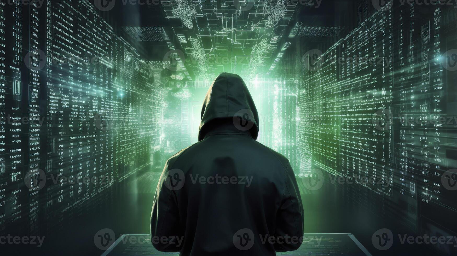 AI generated Unveiling the Anonymous Hacker. Digital Intrigue ...