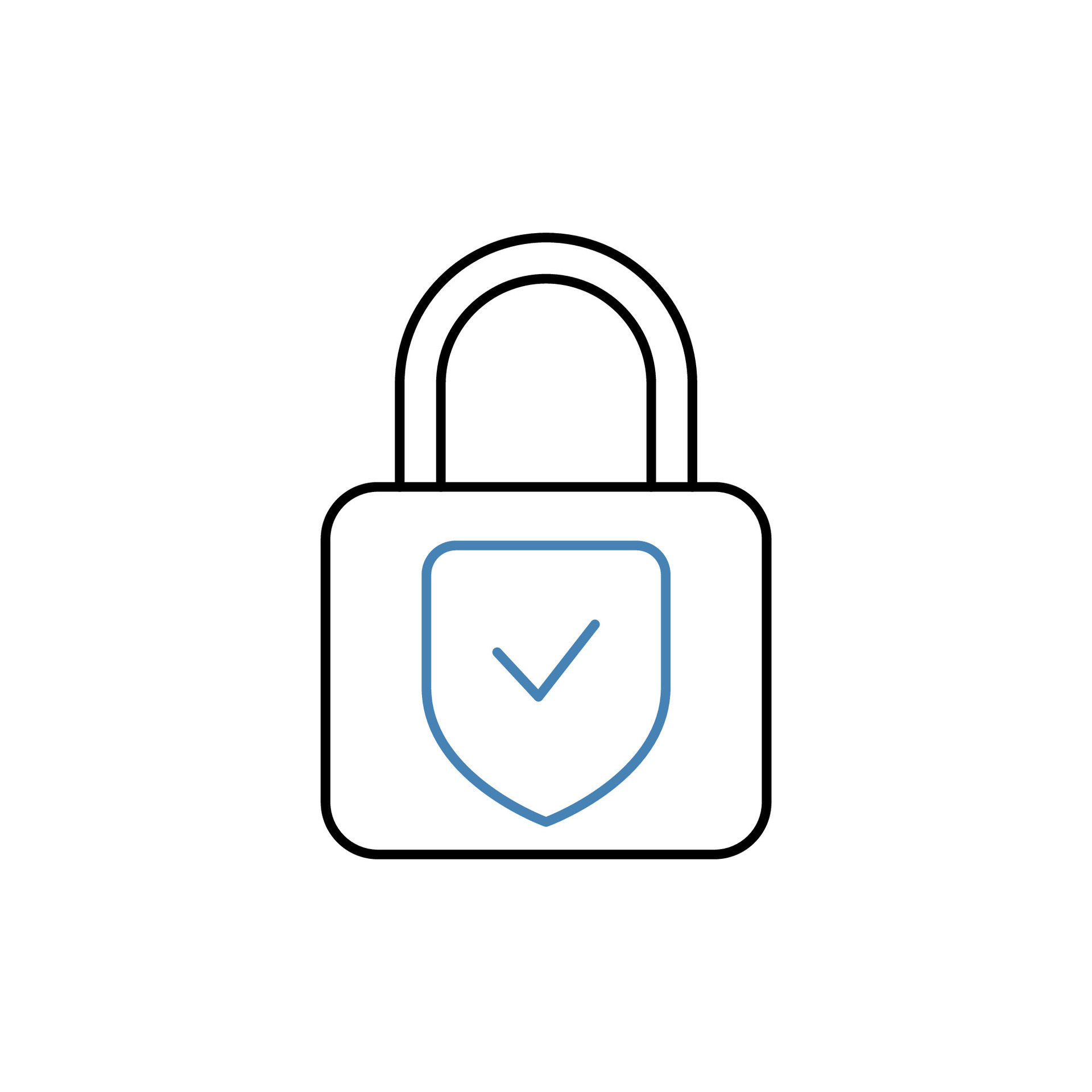 security concept line icon. Simple element illustration. security ...