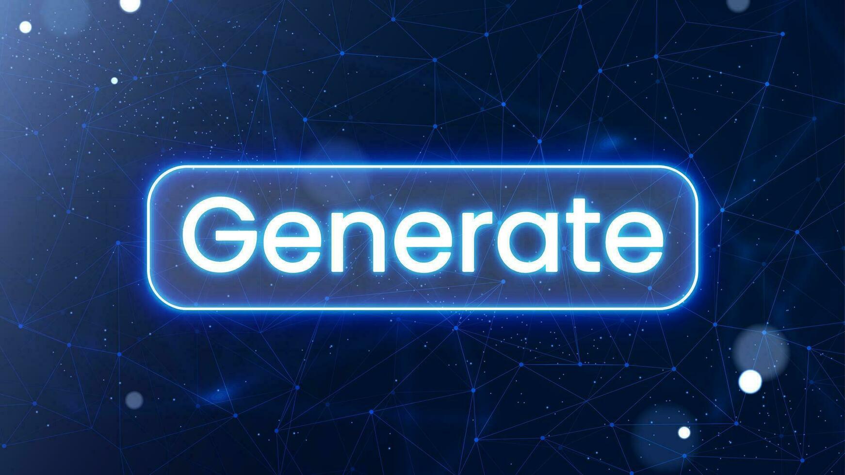Futuristic Generate Button Ai Prompt Illustration High Tech Background Concept Command Box