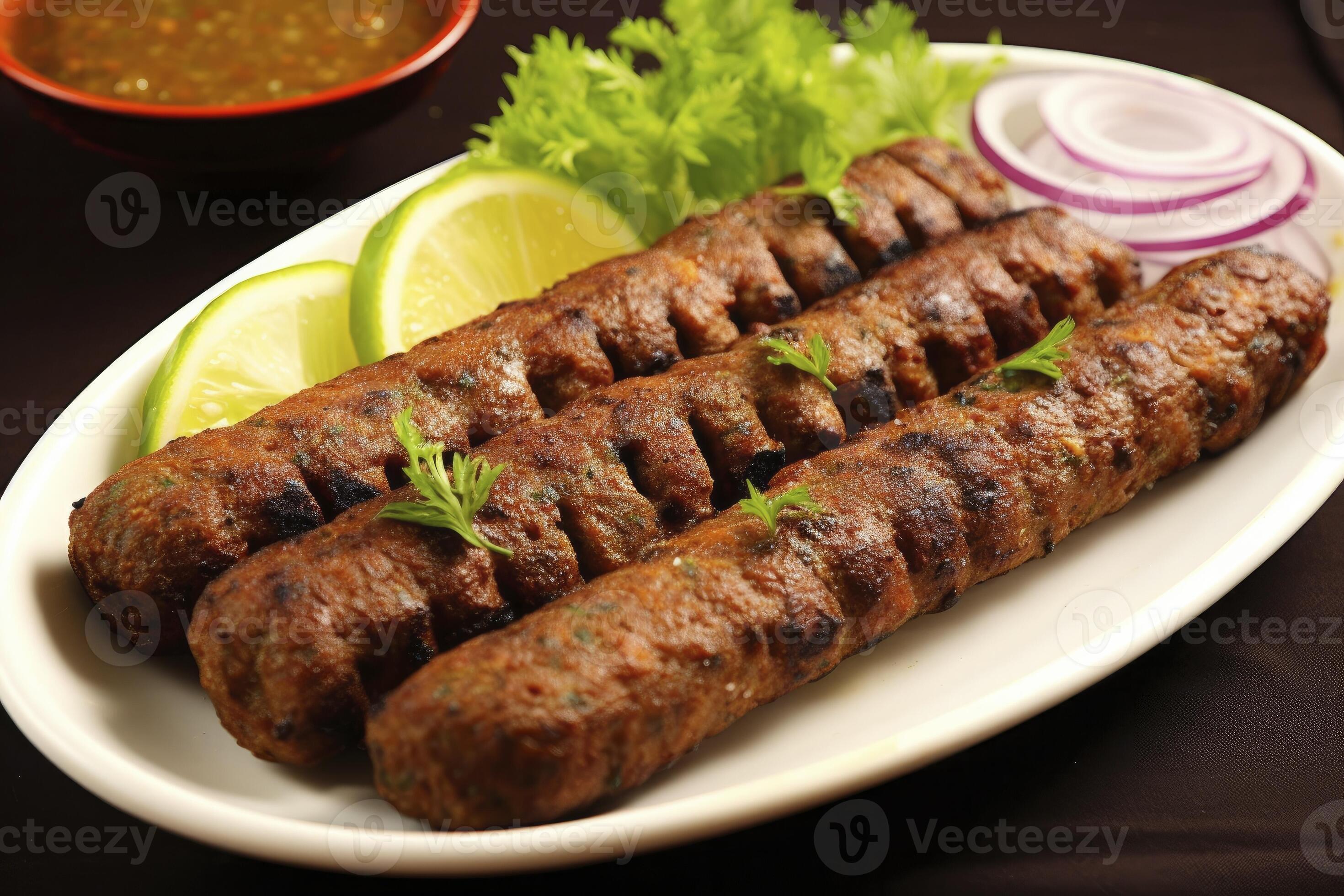 AI generated Tasty seekh kabab. AI Generated. 36022839 Stock Photo at ...