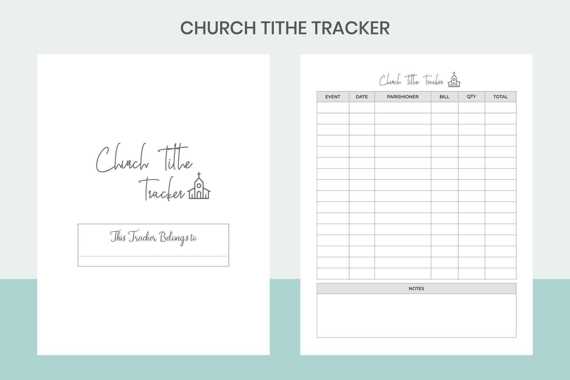Church Tithe Tracker Pro Template 36023652 Vector Art at Vecteezy