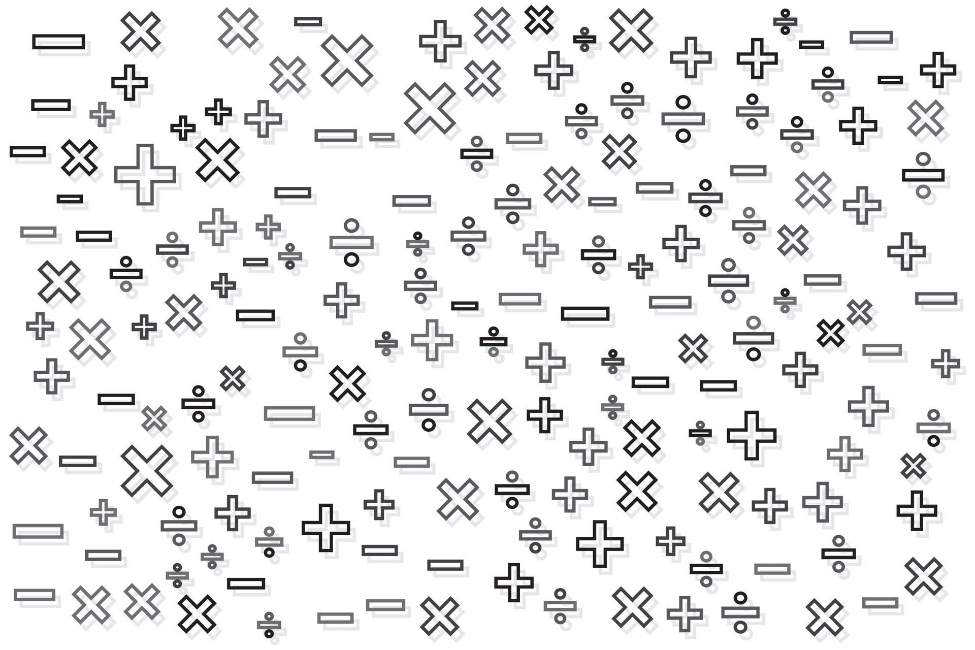 Mathematical symbols seamless pattern background 36024477 Vector Art at ...