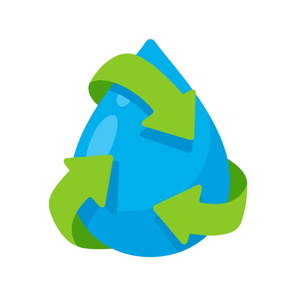 Gotas De Agua Ese Reutilizar Agua Reduciendo Agua Utilizar En Mundo