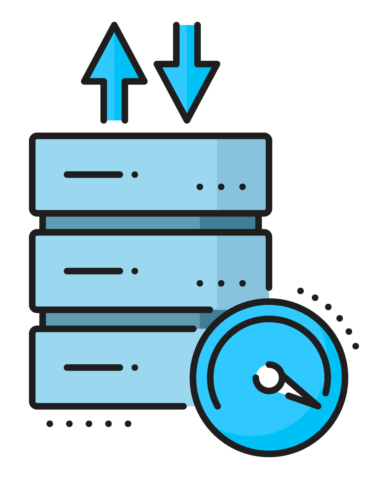 Database Network Server Color Icon Cloud Storage 36027298 Vector Art