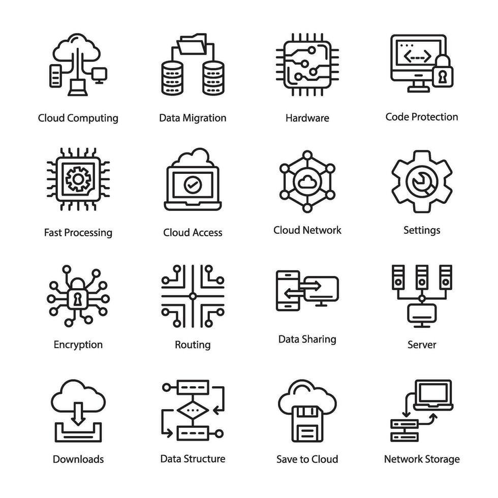 Pack of Coding Icon Vectors 36028071 Vector Art at Vecteezy